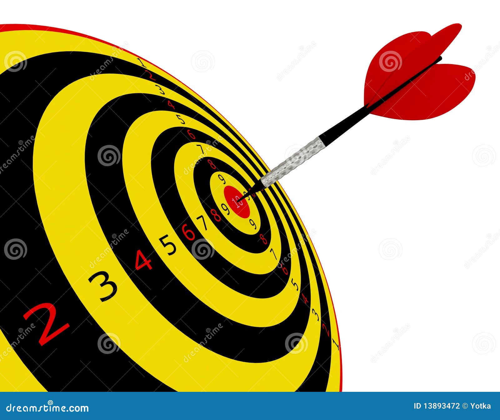 Target in dart stock illustration. Illustration of play - 13893472