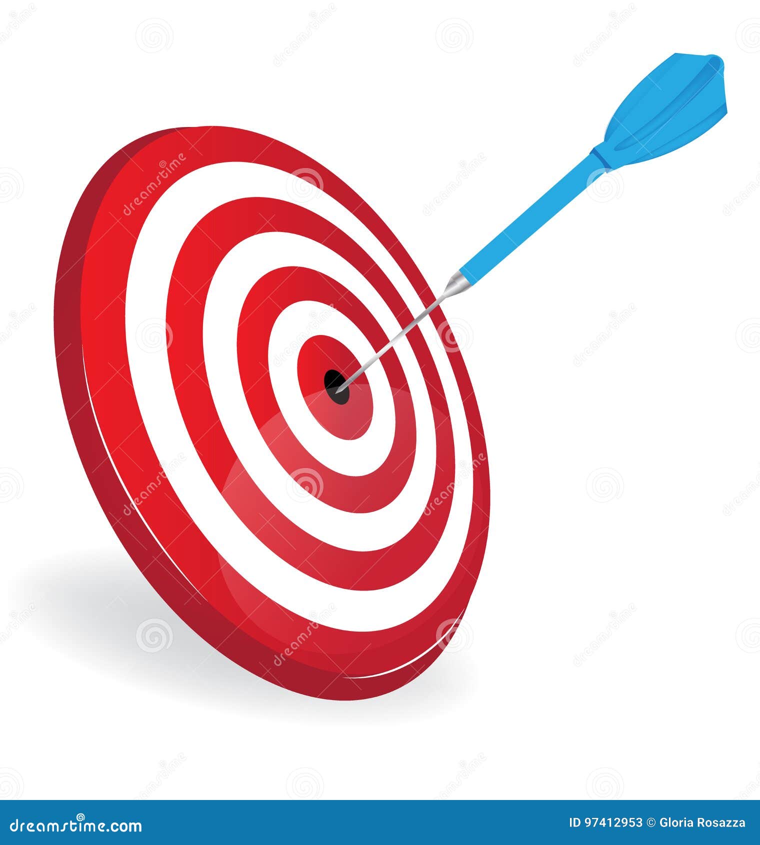 On Target Dart Shooting Bullet Symbol Logo Vector | CartoonDealer.com ...