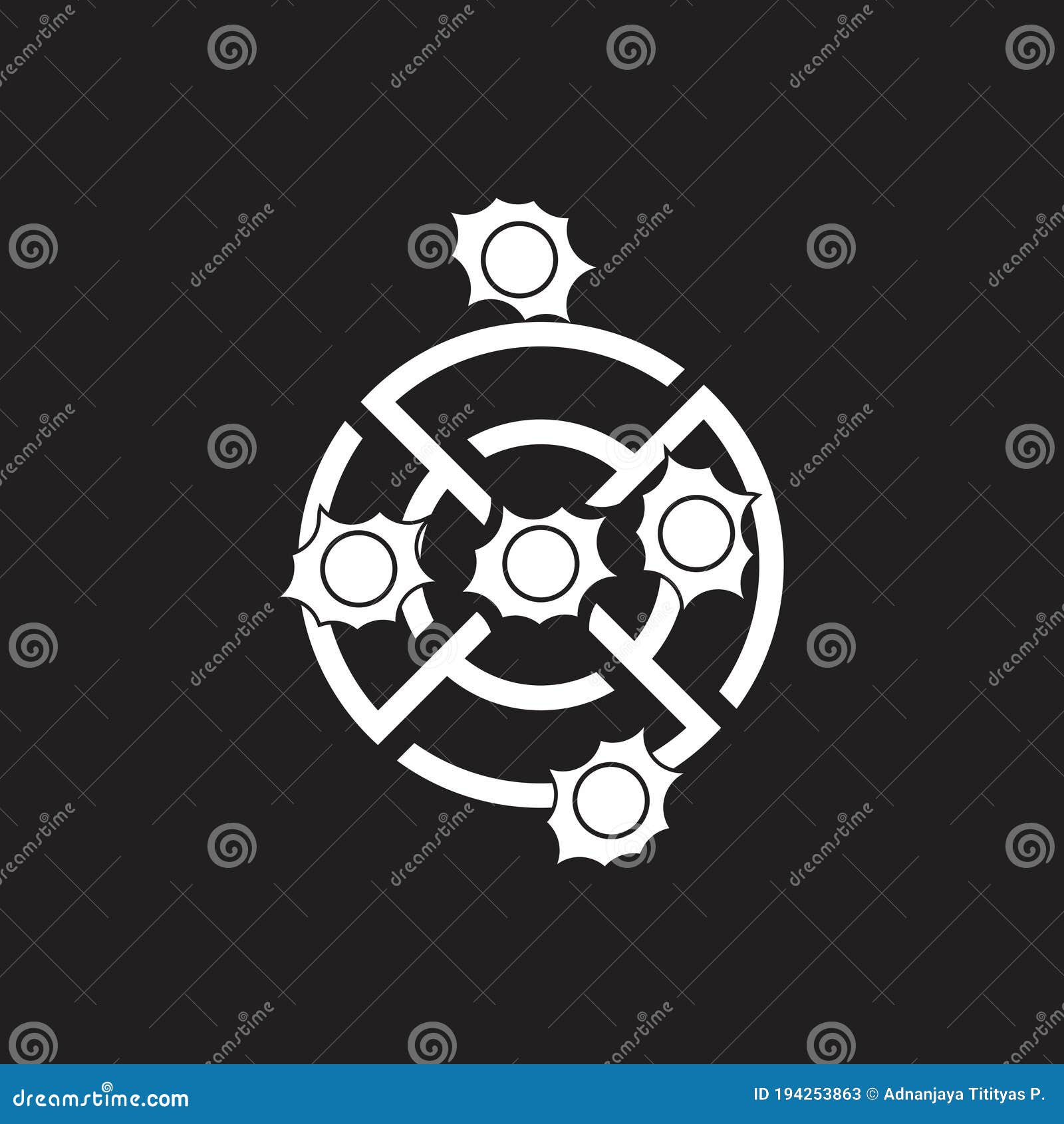 On Target Dart Shooting Bullet Symbol Logo Vector Stock Vector ...