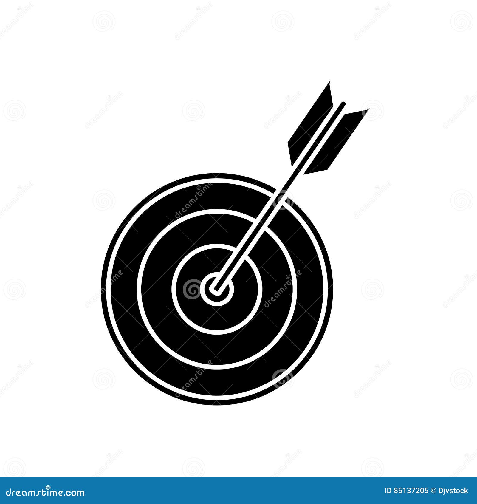 Target dartboard symbol stock illustration. Illustration of circle ...