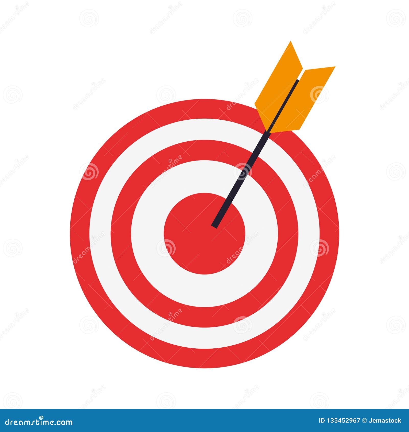 Target dartboard symbol stock vector. Illustration of sport - 135452967