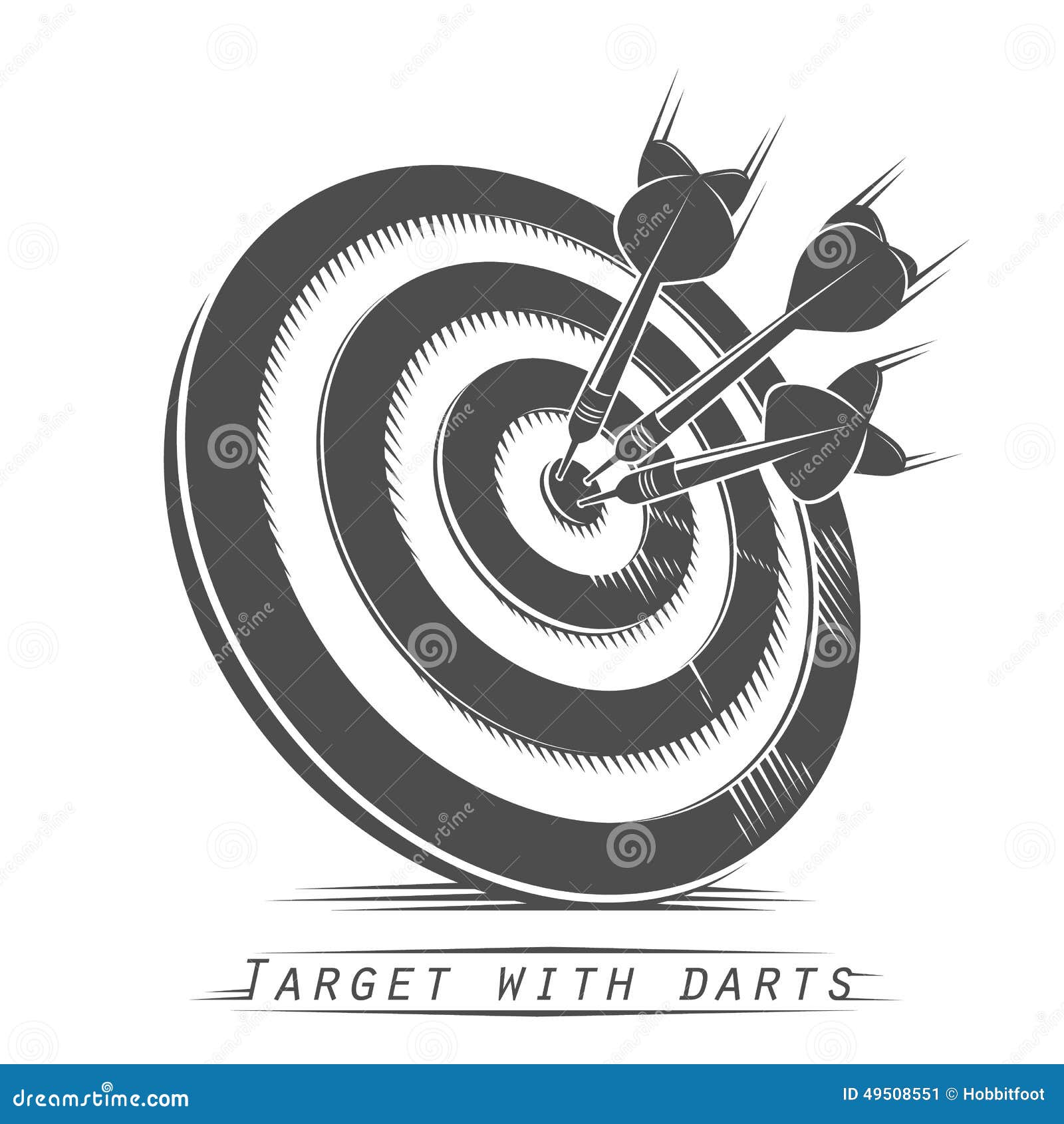 Target with Darts Vintage Tattoo Stock Vector - Illustration of ideas ...