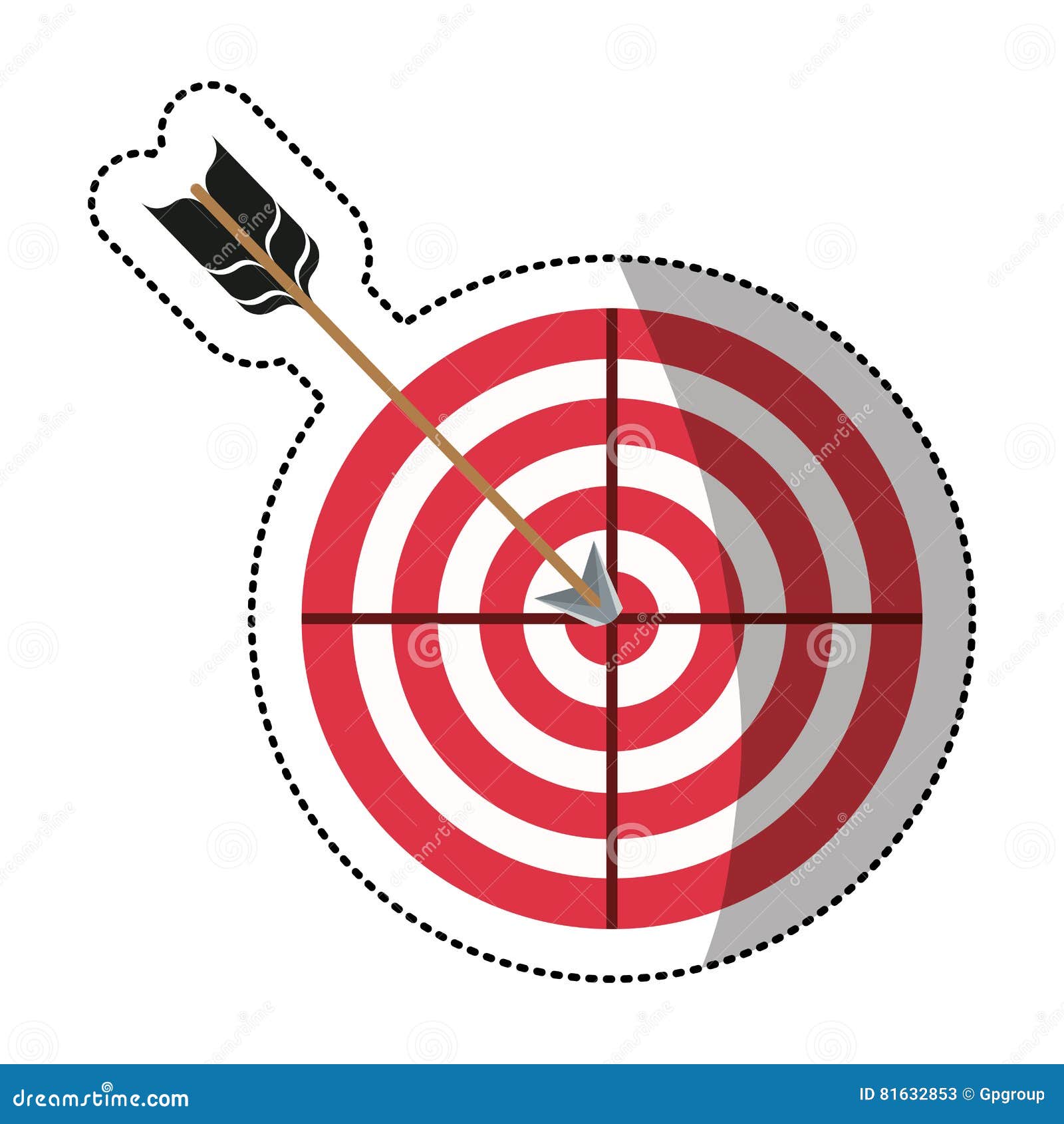Target design stock illustration. Illustration of successful - 81632853