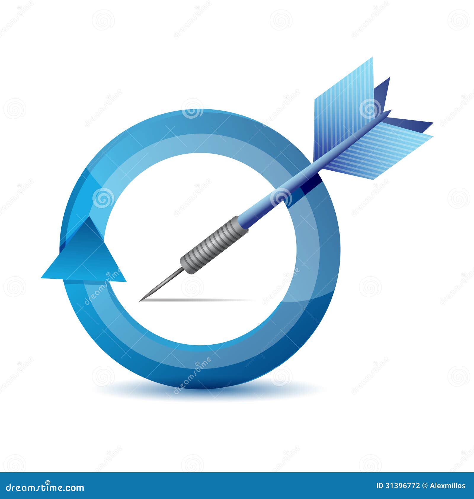 Target Destination on the Move Illustration Stock Illustration ...