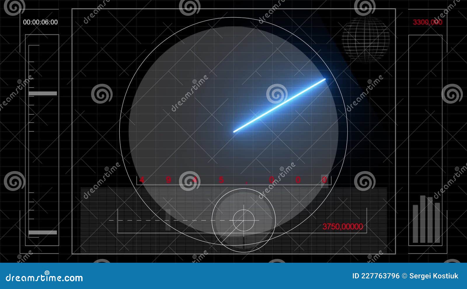 Target Detection Interface. HUD Elements Animation Stock Footage ...