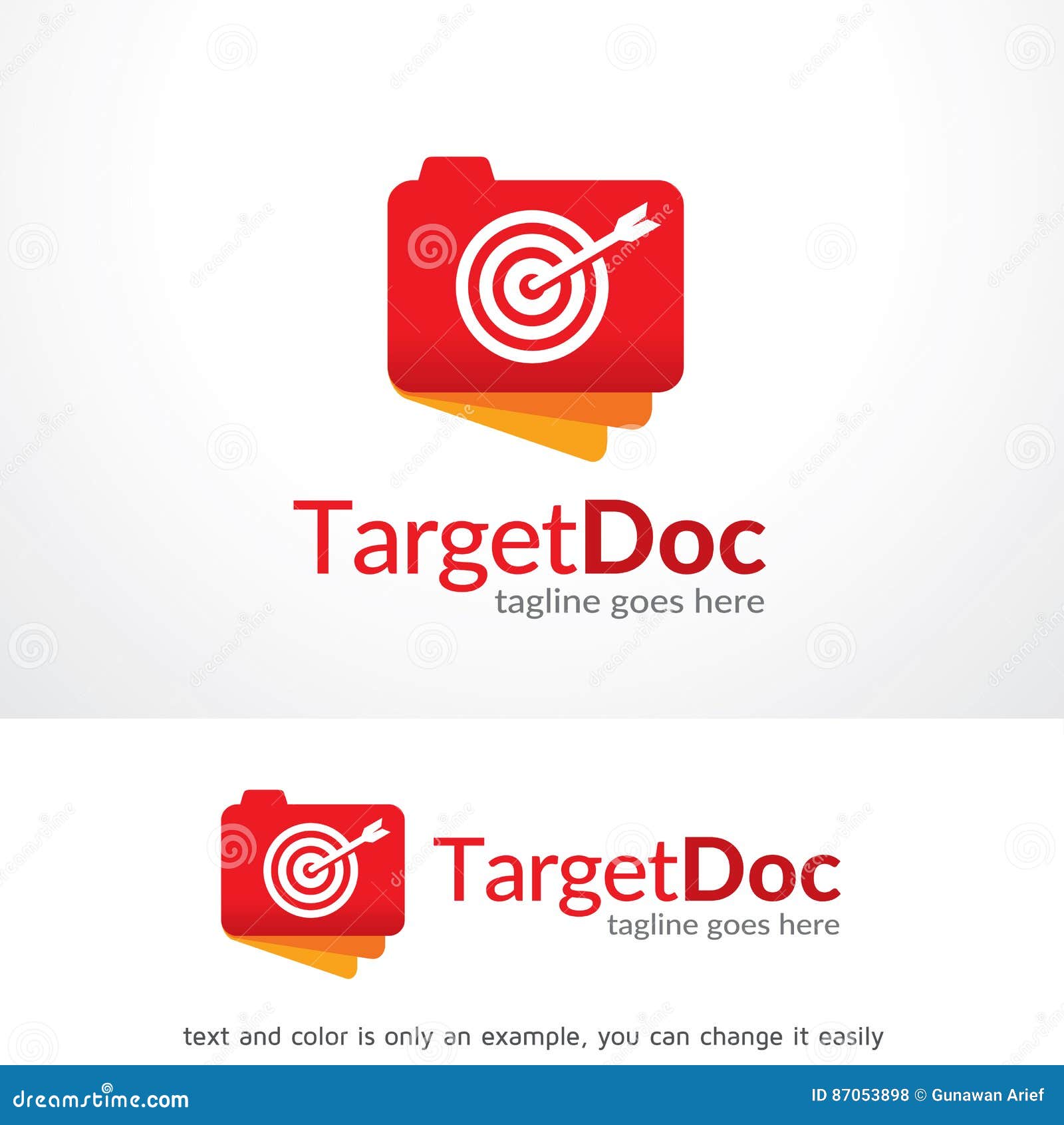Target Document Logo Template Design Vector Stock Vector - Illustration ...