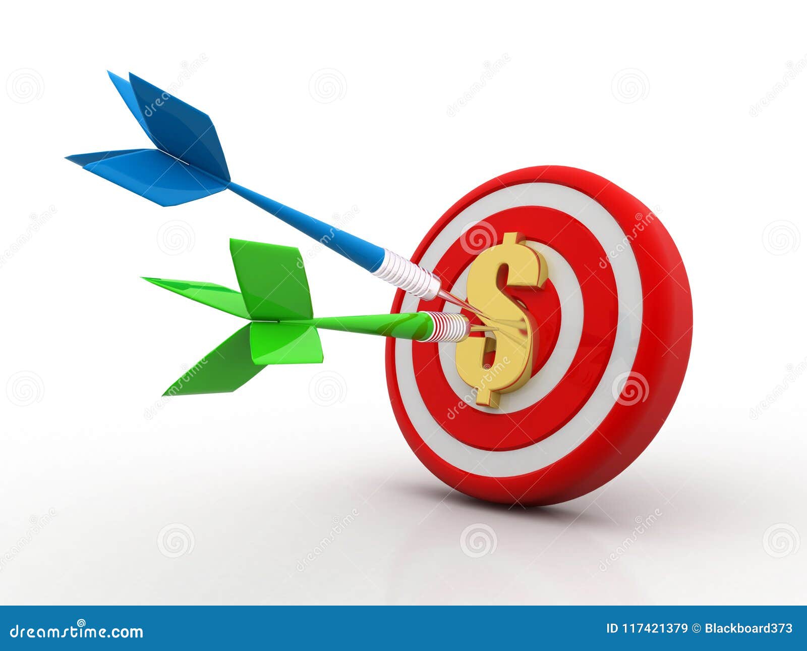 Target with Dollar Sign, Business Target Concept. 3d Render Stock ...