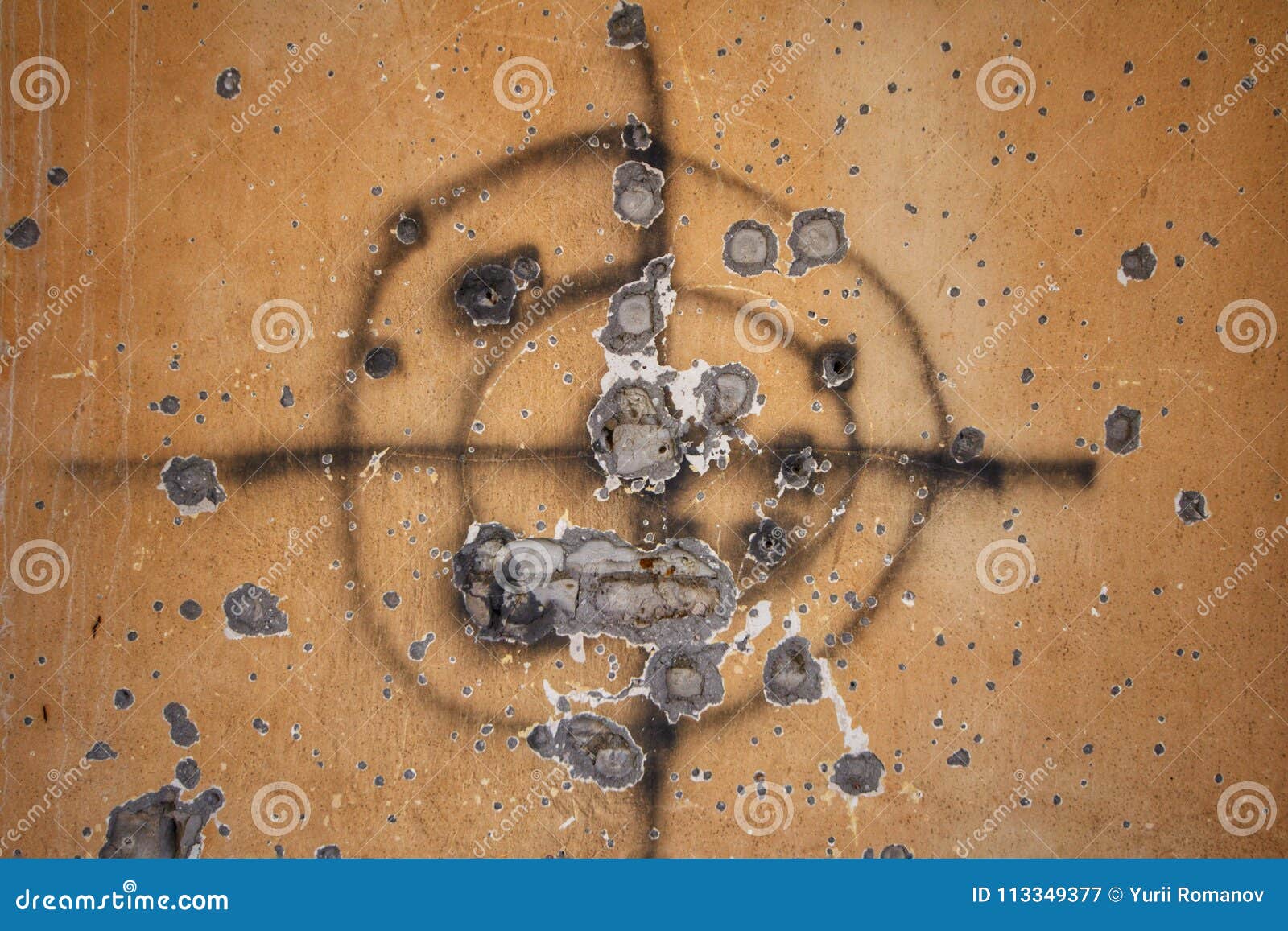 Target stock image. Image of circle, damage, military - 113349377