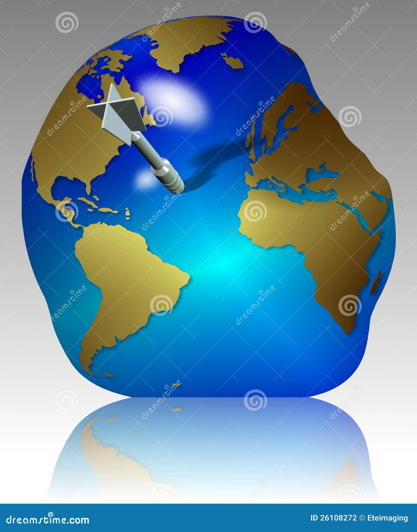 Target earth stock illustration. Illustration of goal - 26108272