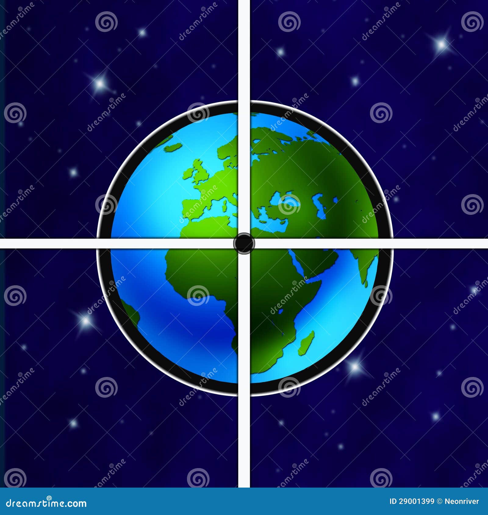 Target Earth stock illustration. Illustration of space - 29001399