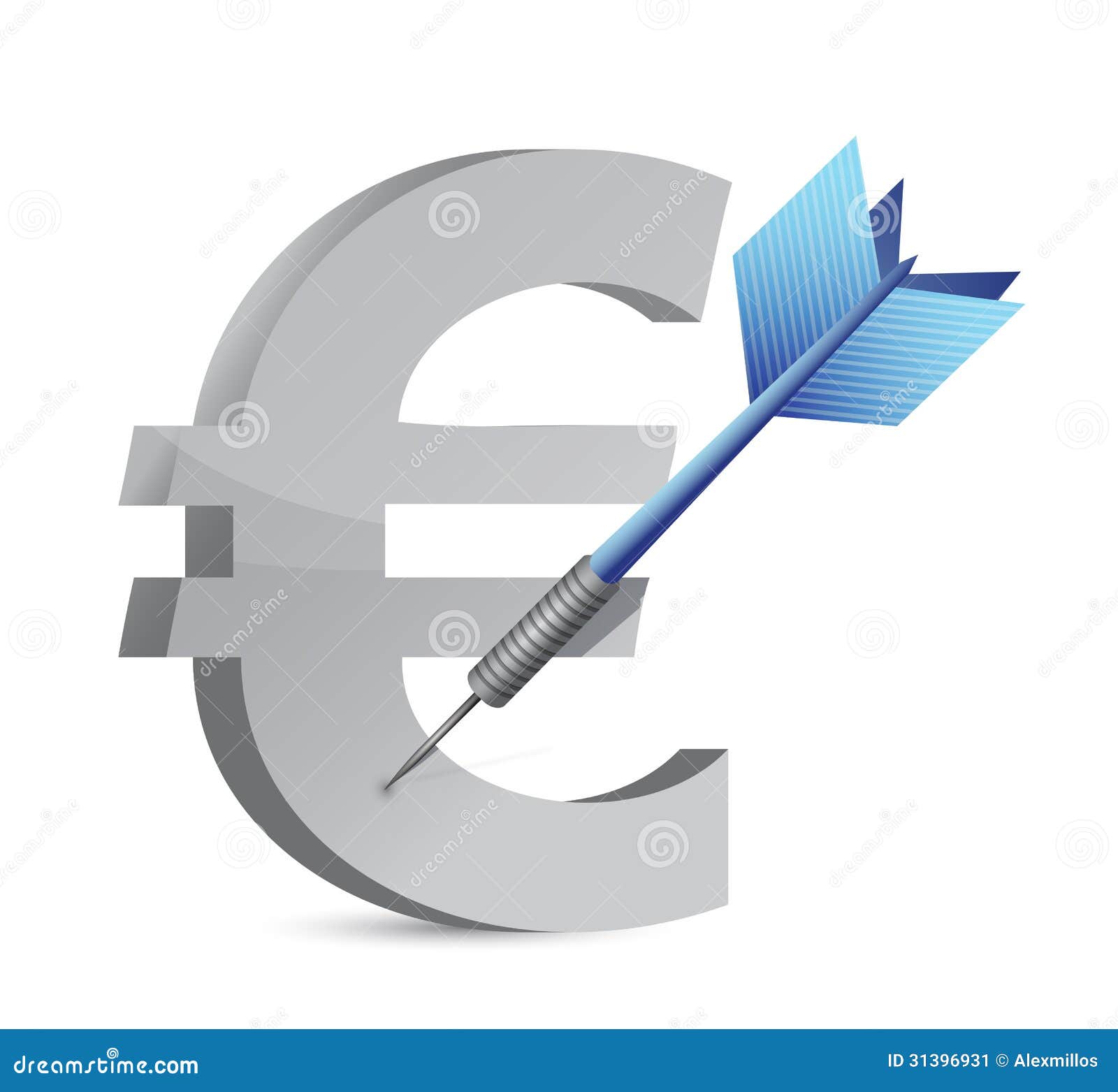 Target Euro Currency Illustration Design Stock Illustration ...