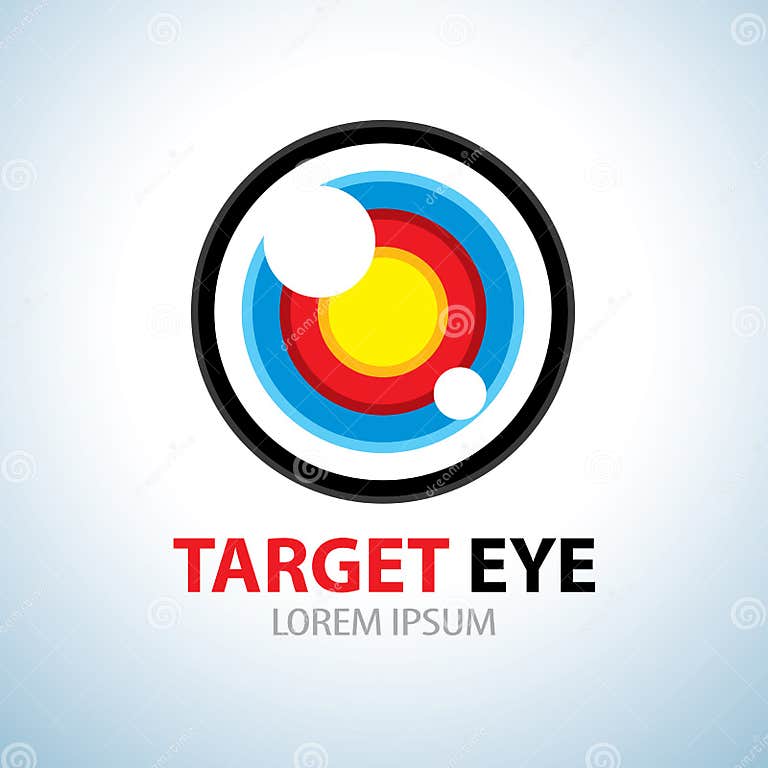 Target eye symbol icon stock vector. Illustration of gray - 40016666