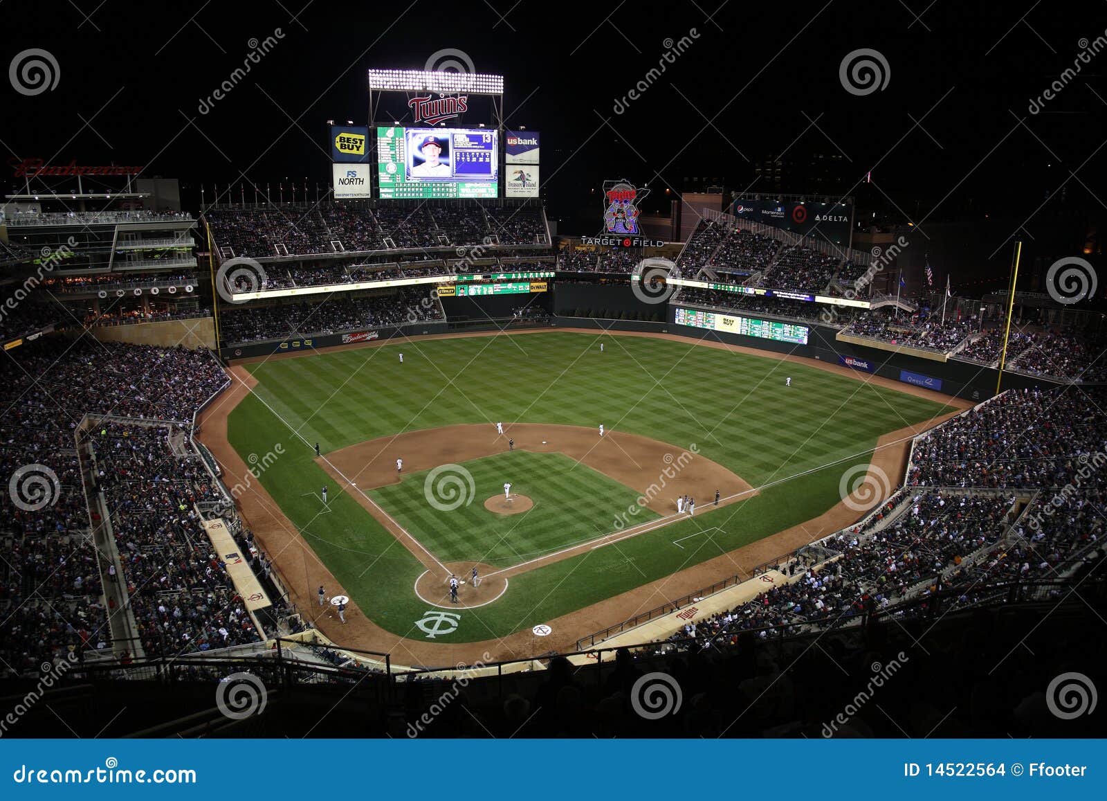 Target Field - Minnesota Twins Editorial Stock Image - Image of game ...
