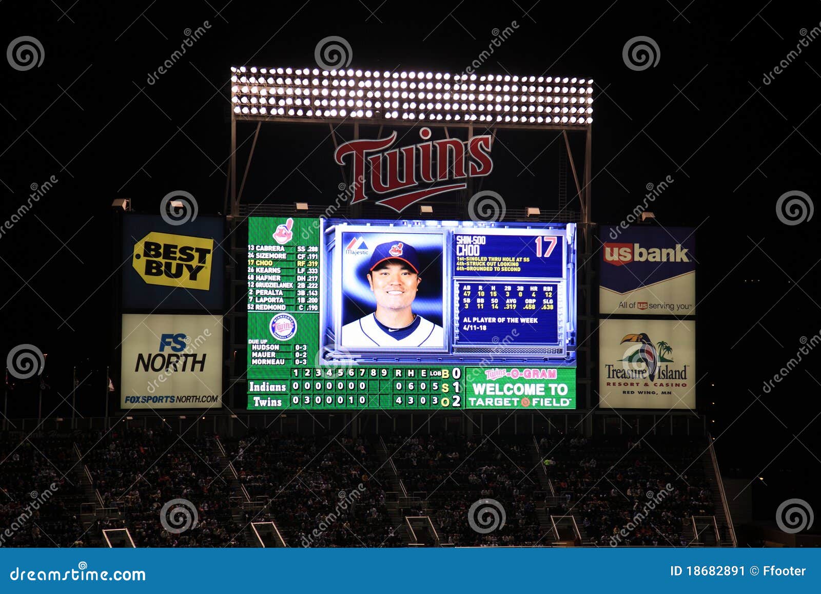 Target Field - Minnesota Twins Editorial Photo - Image of scoreboard ...