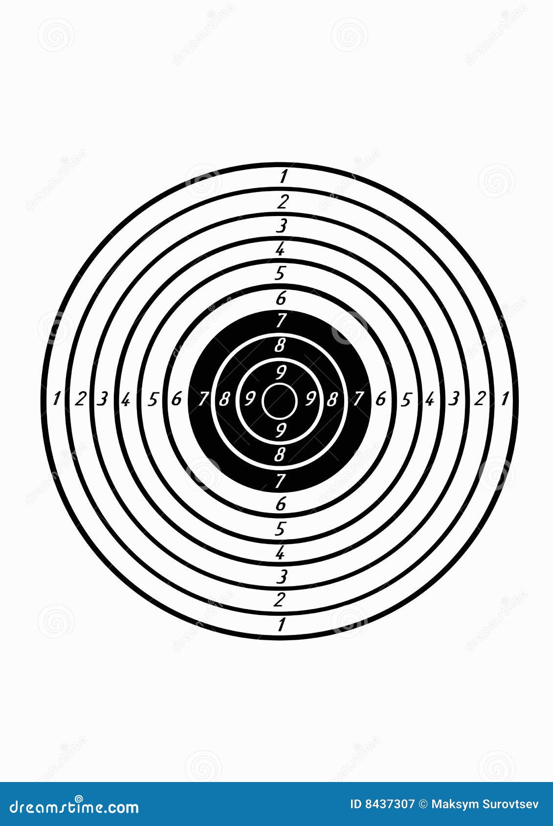 Target For Firing Cartoon Vector | CartoonDealer.com #8437307