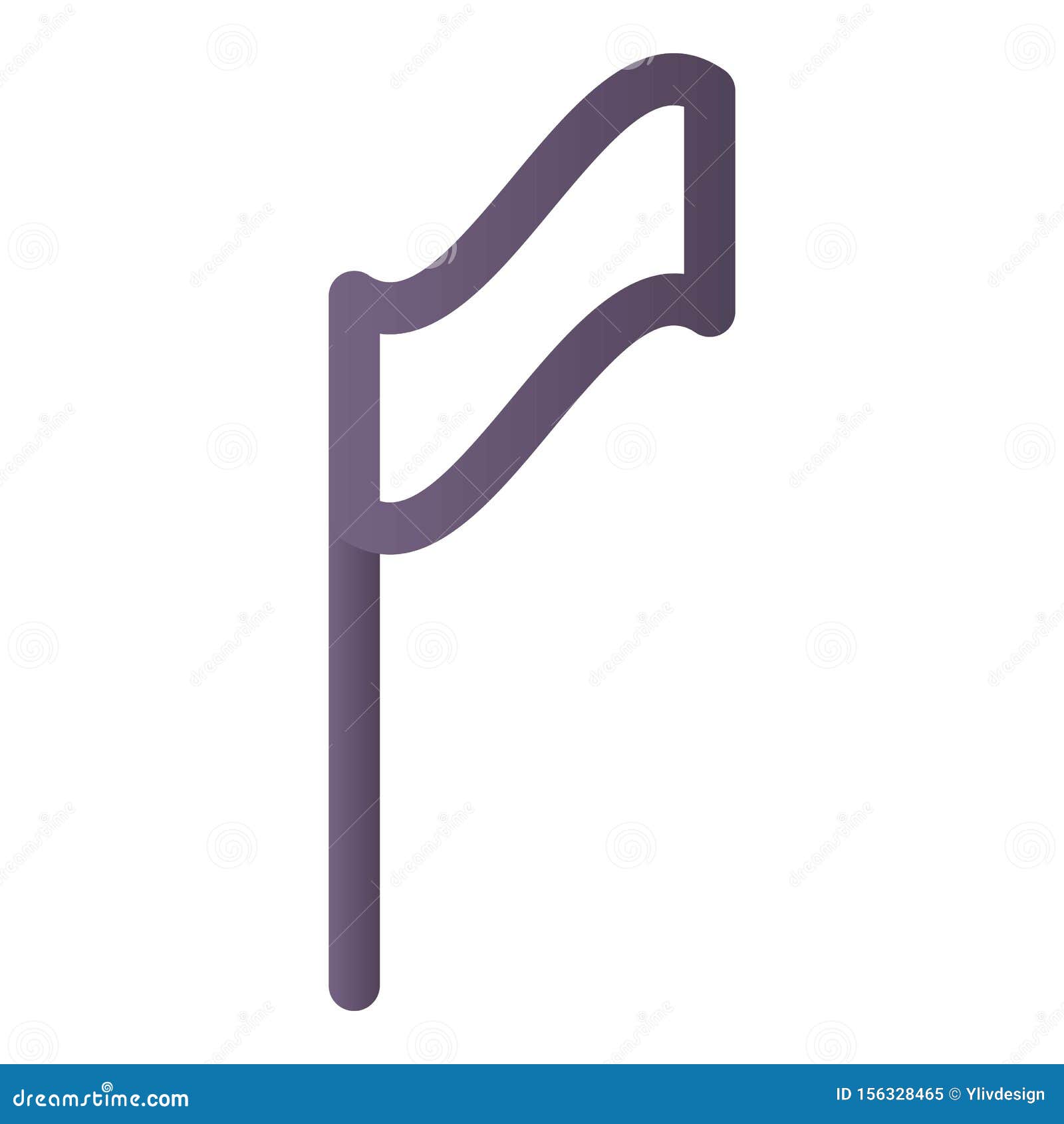 Target Flag Icon, Isometric Style Stock Vector - Illustration of black ...