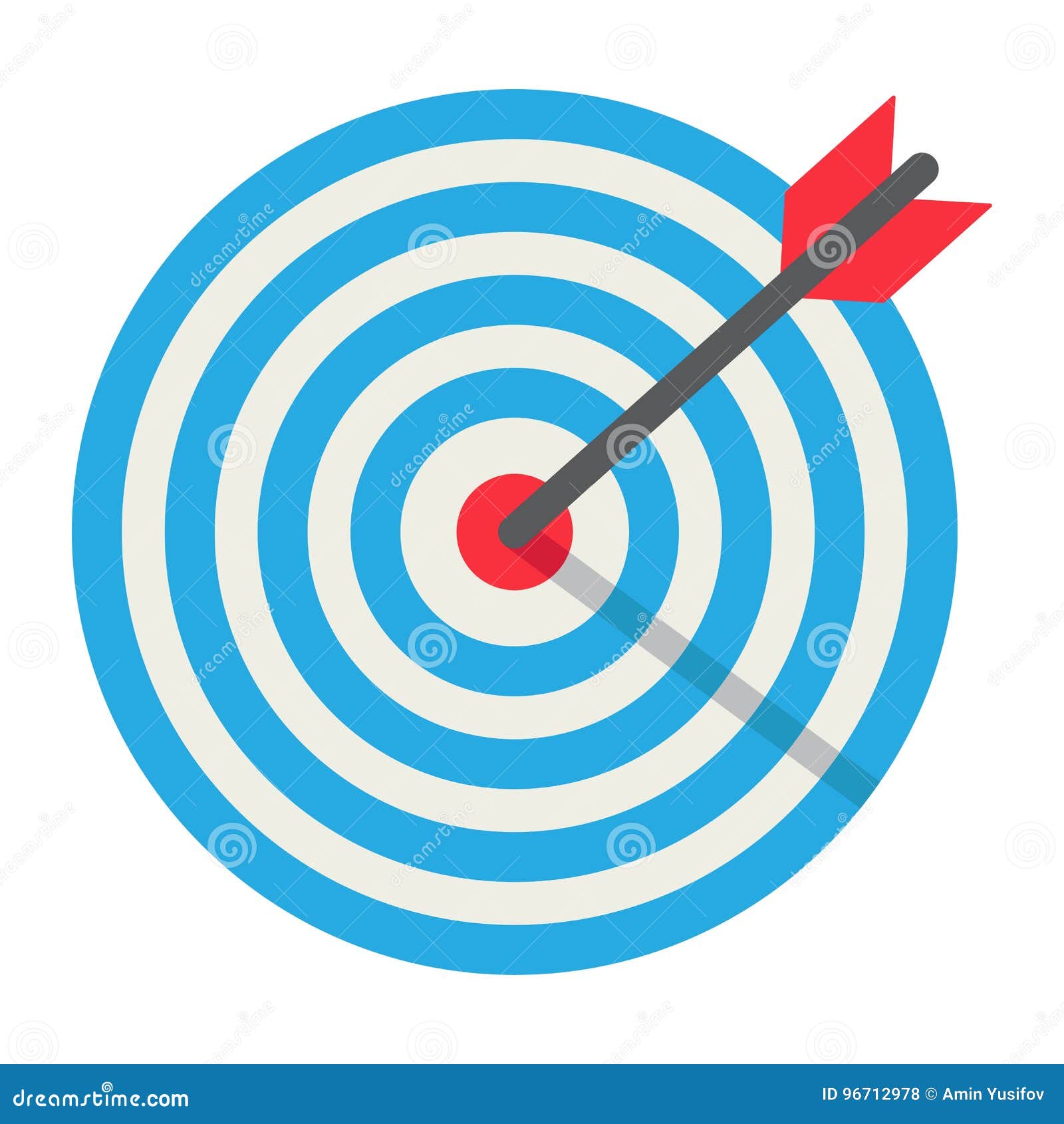 Set Target Flat Icons. Crosshairs Icon Set Isolated. Target Aim And ...