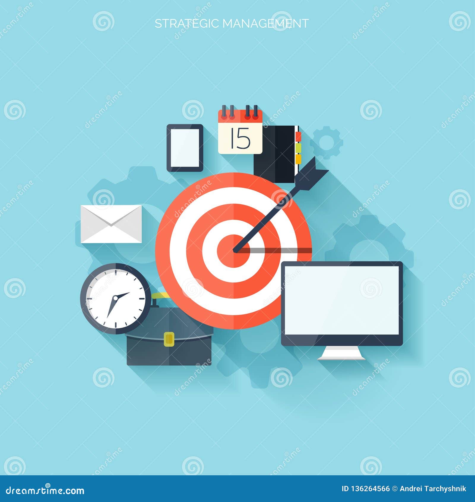 Target Flat Icon. Development Concept. New Ideas Generating. Stock ...