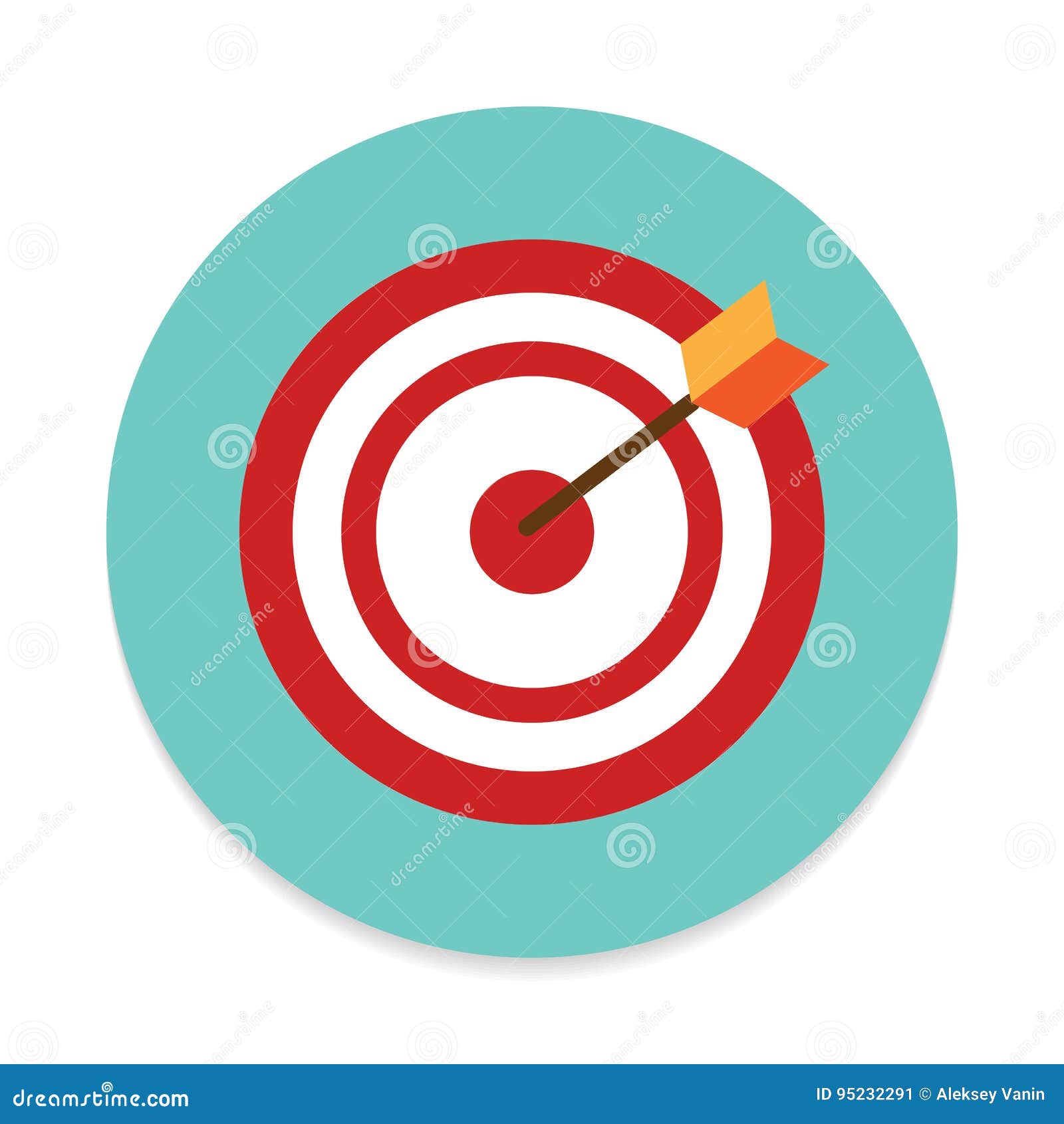 Target Flat Icon. Round Colorful Button, Goal Circular Vector Sign ... Target Flat Icon. Round Colorful Button, Goal Circular Vector Sign ...
