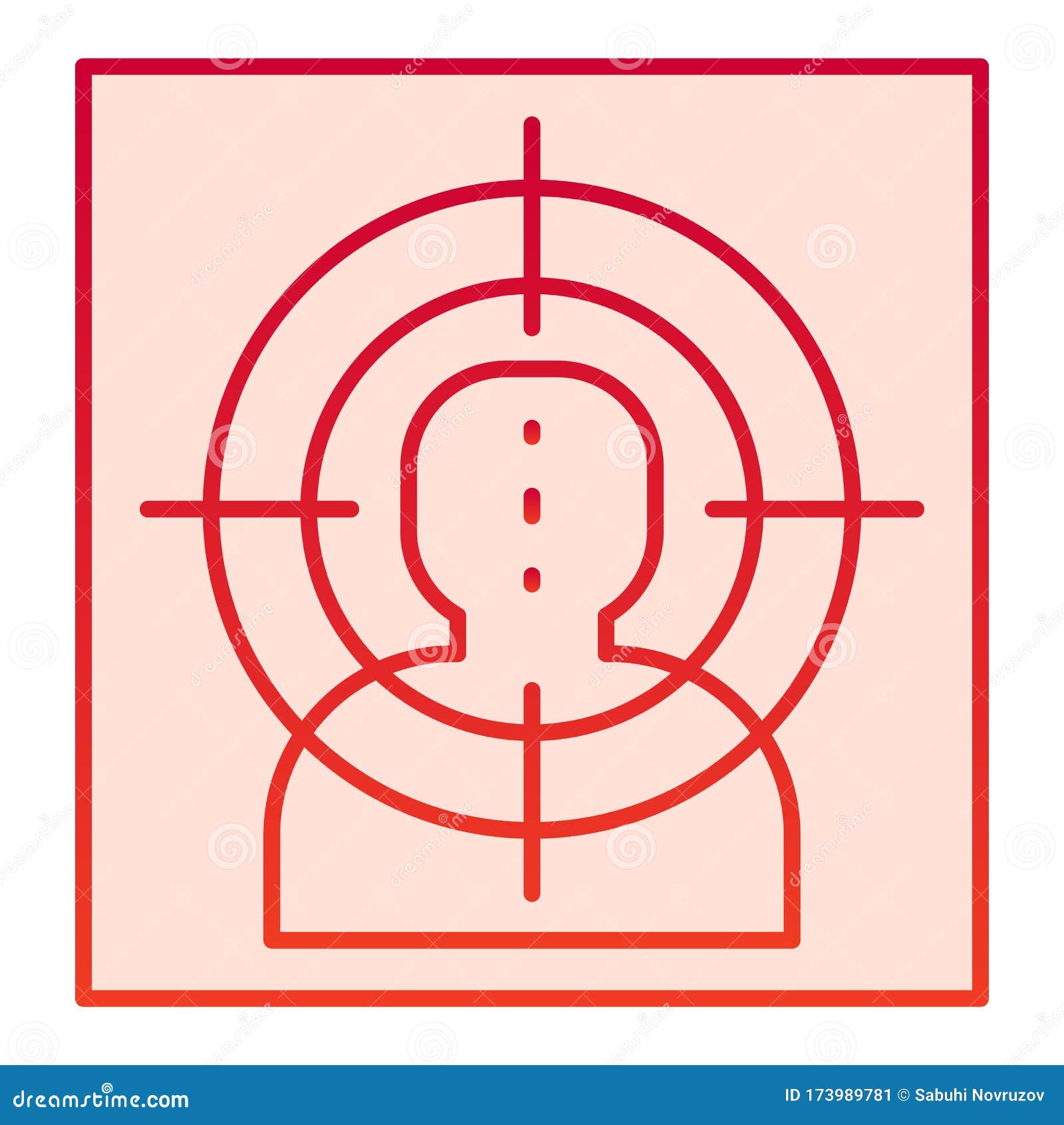 Target Flat Icon. Shooting Target Vector Illustration Isolated on White ...