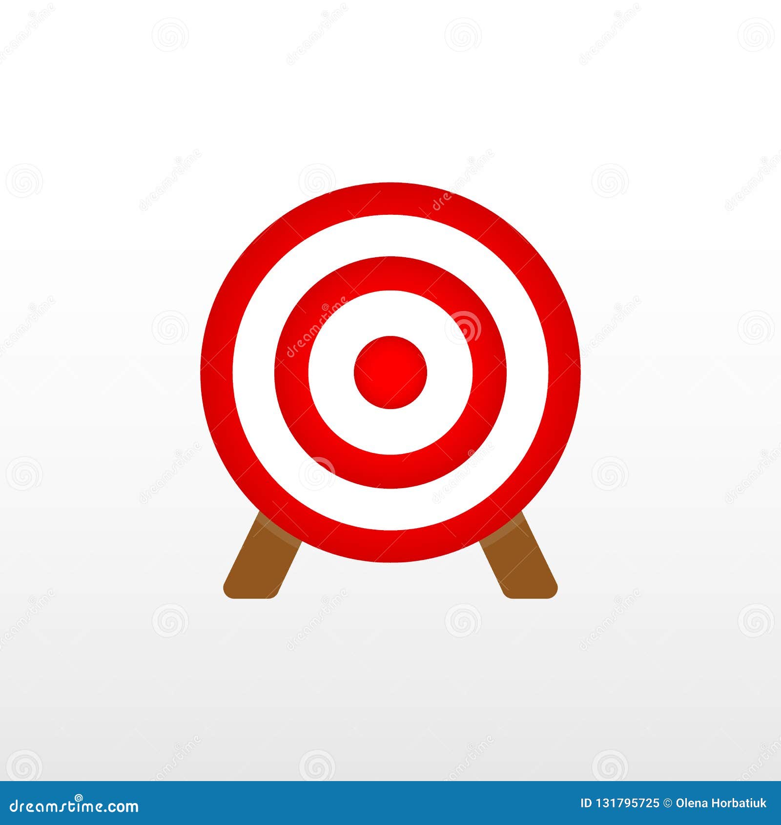 Target flat icon. Web icon stock vector. Illustration of infographics ...
