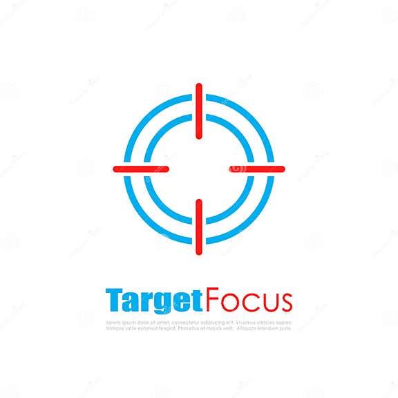 Target focus abstract logo stock vector. Illustration of focused - 84797360