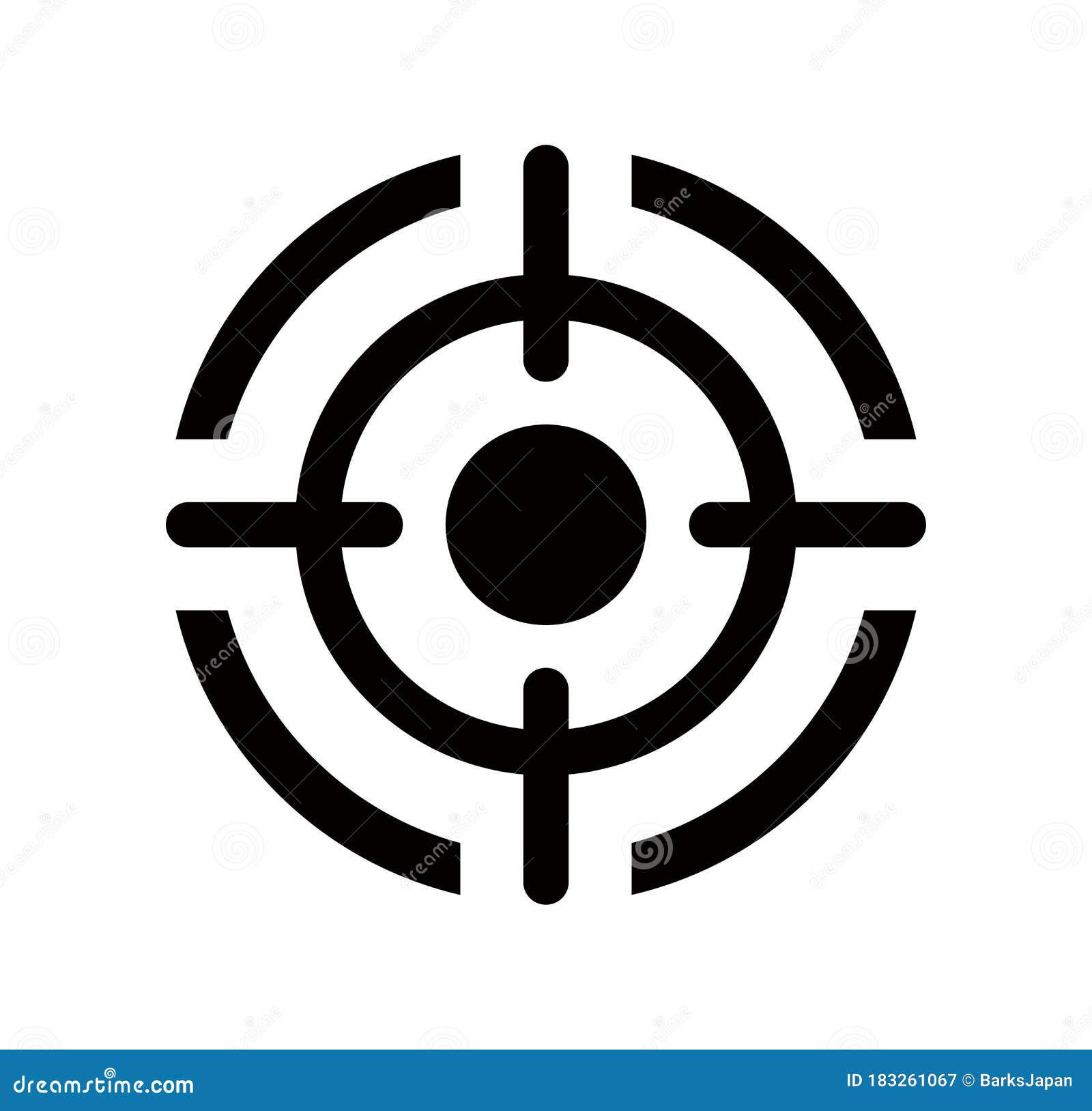 Target , Focus, Sight Vector Icon Illustration Stock Vector ...