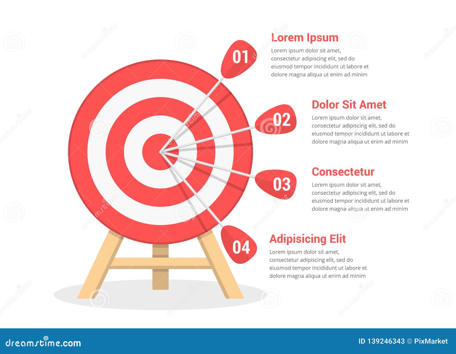 Four Arrows Infographic, Chart, Scheme, Diagram. Cartoon Vector ... Four Arrows Infographic, Chart, Scheme, Diagram. Cartoon Vector ...