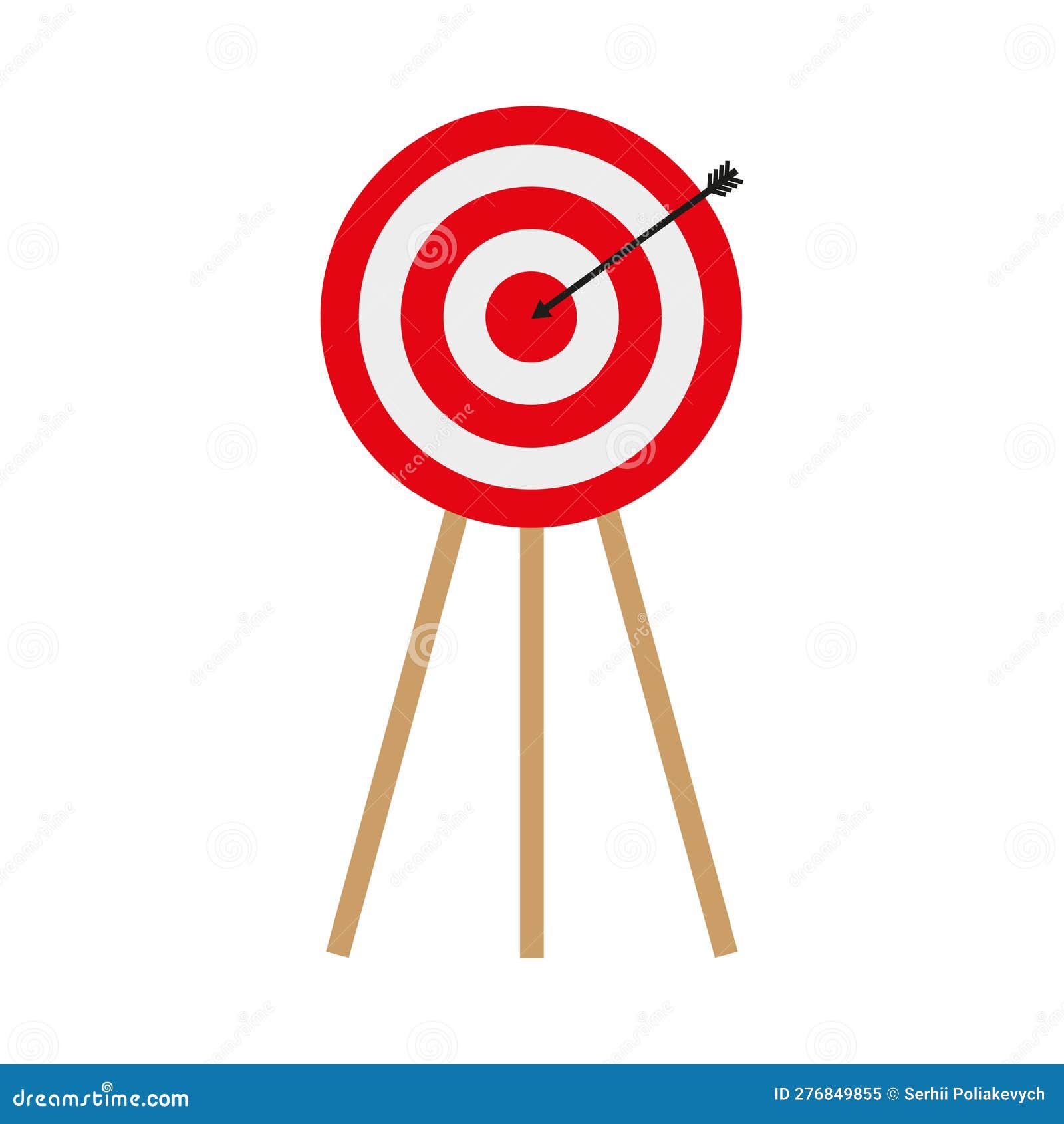 Target for Game Design. Business Strategy Concept. Sport Game. Vector ...