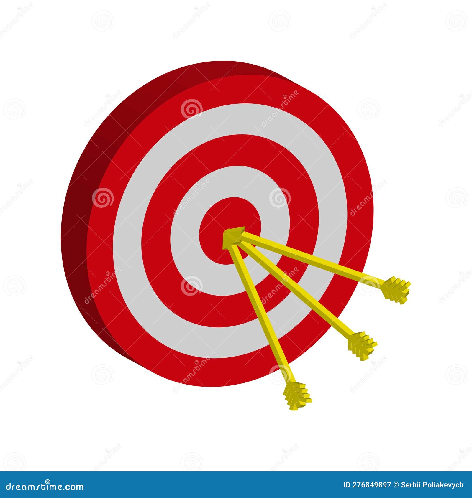 Target for Game Design. Business Strategy Concept. Sport Game. Vector ...