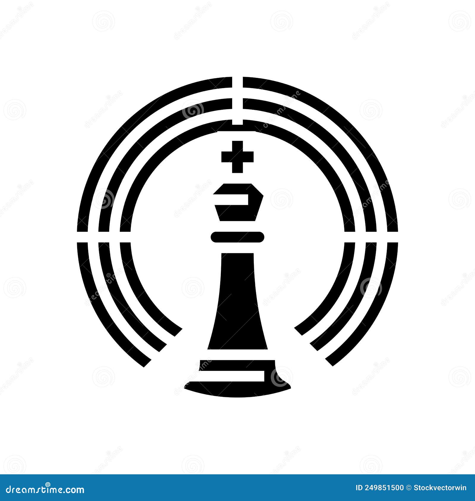 Target of Game Glyph Icon Vector Illustration Stock Illustration ...