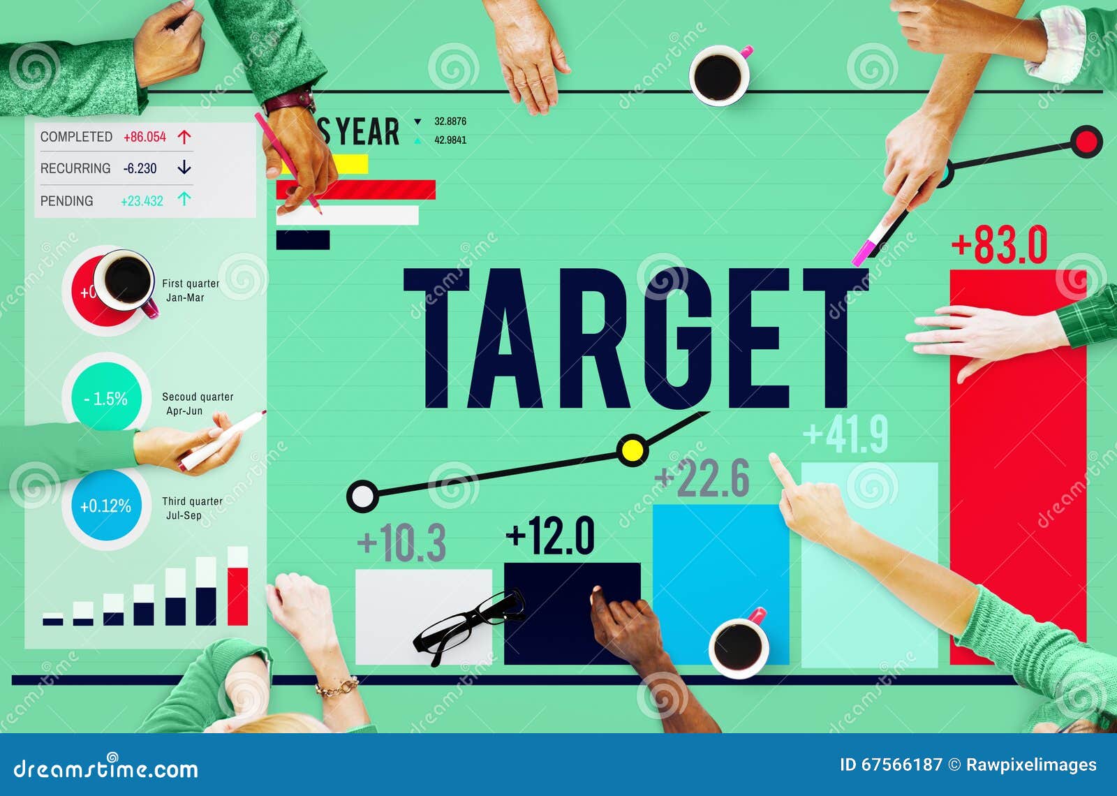 Target Goal Aspiration Aim Vision Success Concept Stock Image - Image ...