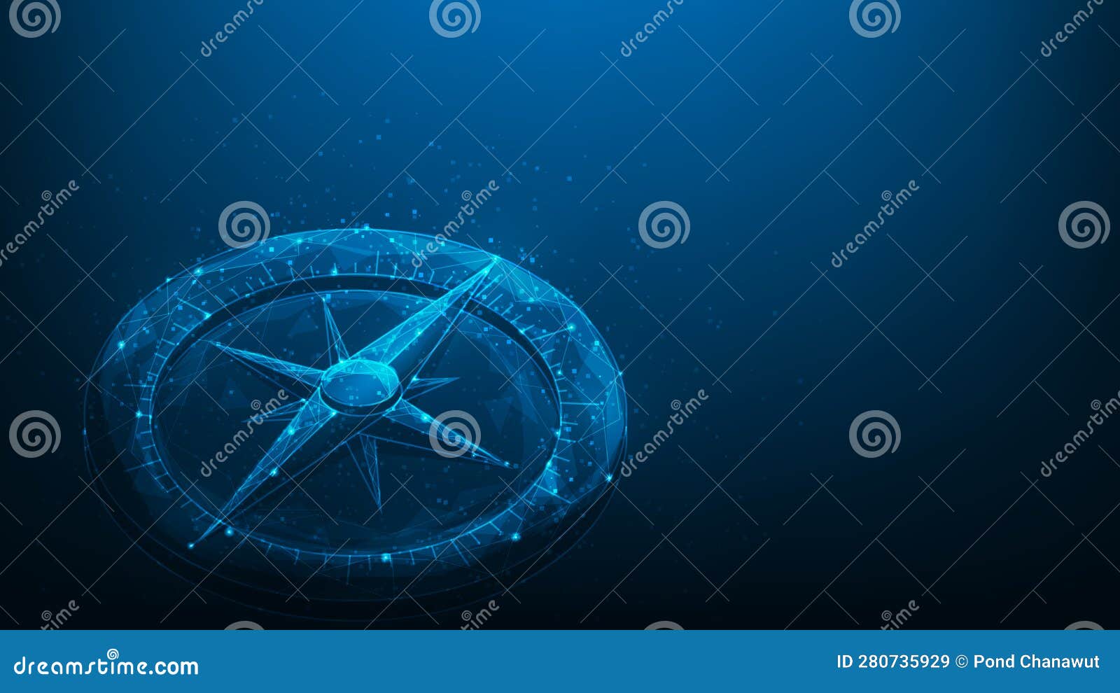 Target Goal Compass Success Digital Technology. Business Strategy ...