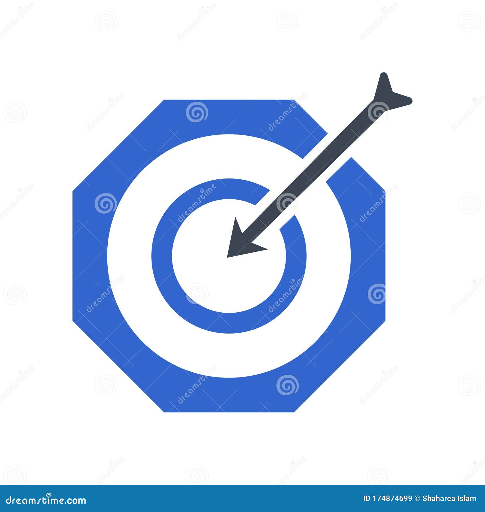 Target, goal icon stock vector. Illustration of icon - 174874699