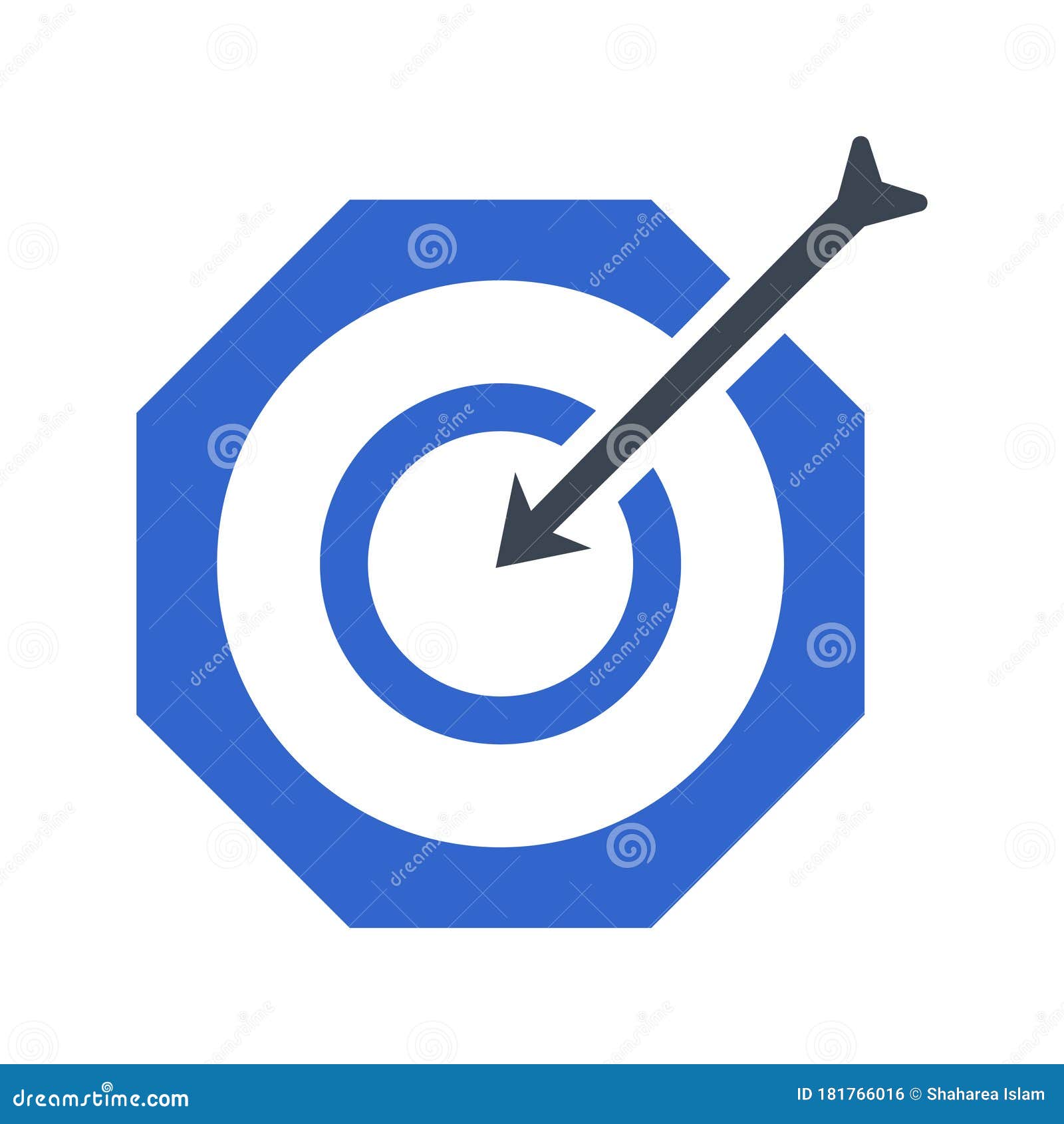Target, goal icon stock vector. Illustration of icon - 181766016