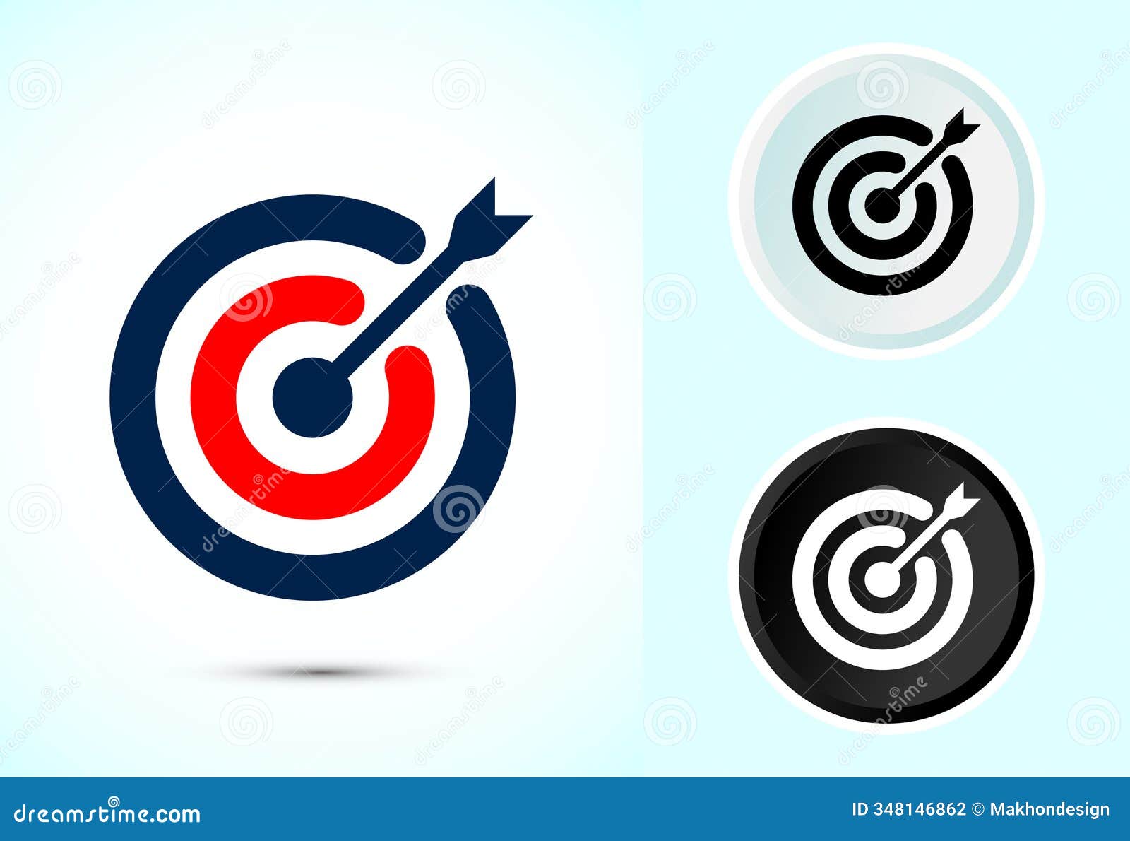 Target Goal Icon Design Illustration, Goal Sign Symbol Stock Vector ...