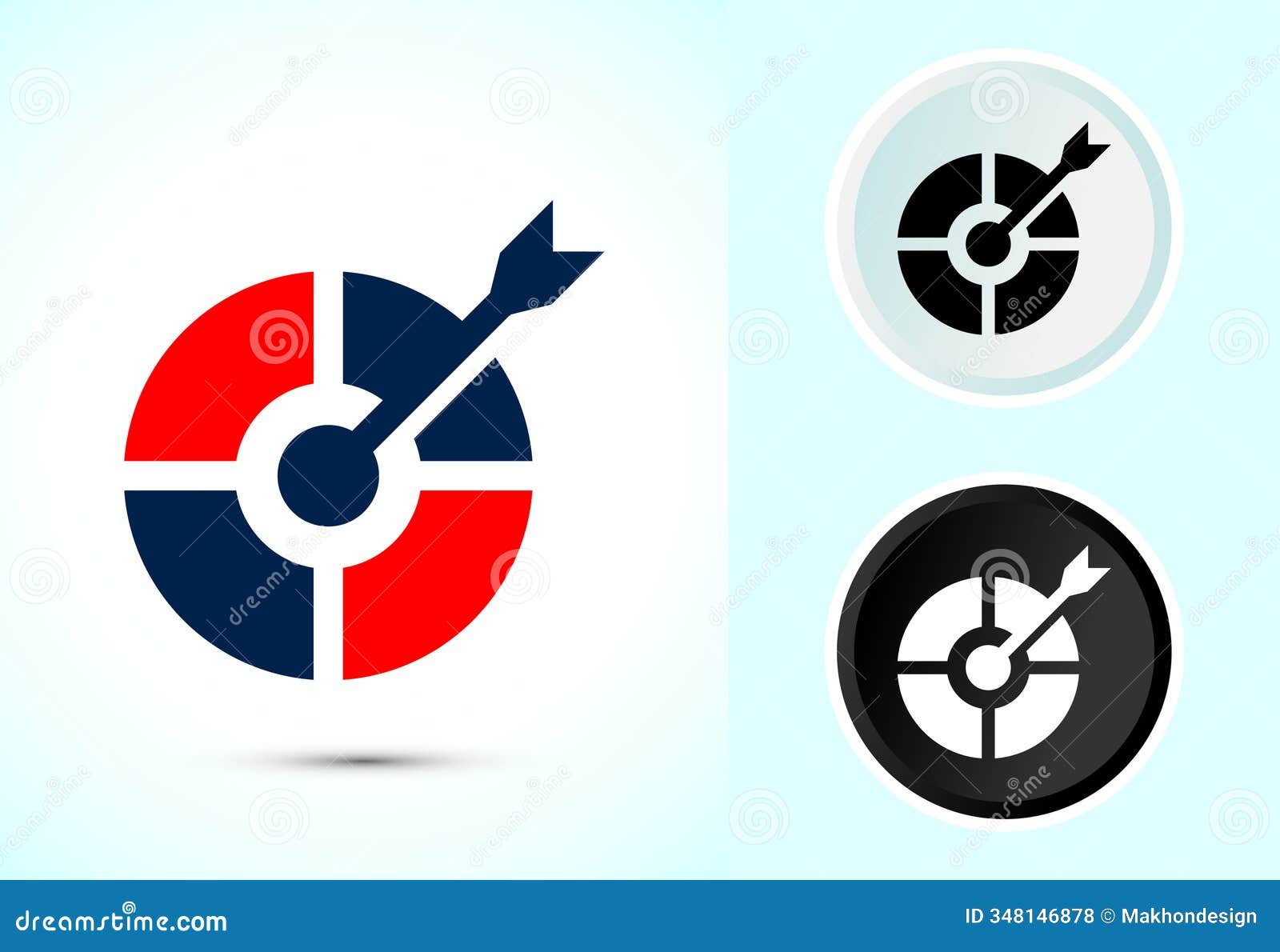 Target Goal Icon Design Illustration, Goal Sign Symbol Stock Vector ...
