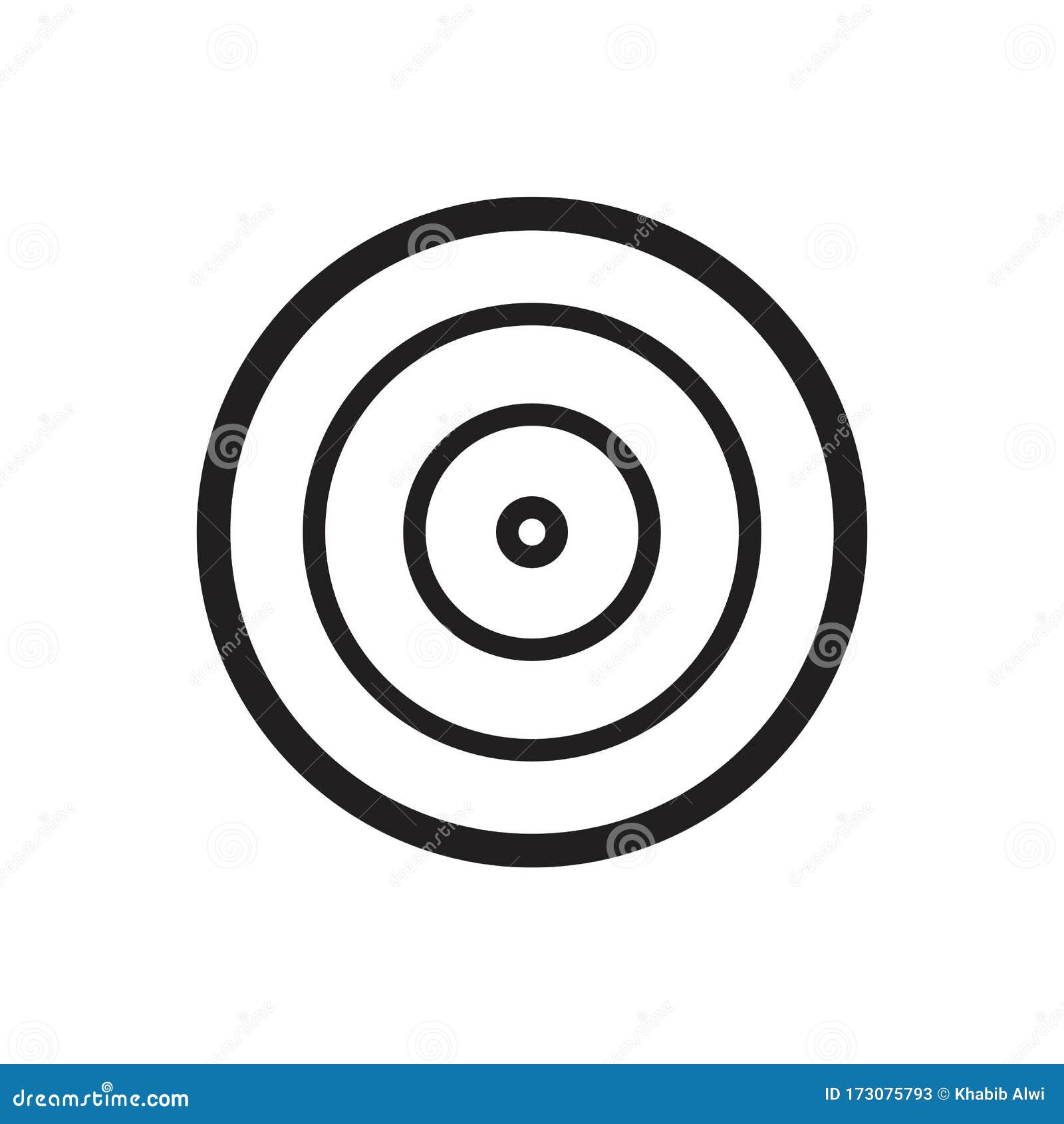 Target Goal icon stock vector. Illustration of accuracy - 173075793
