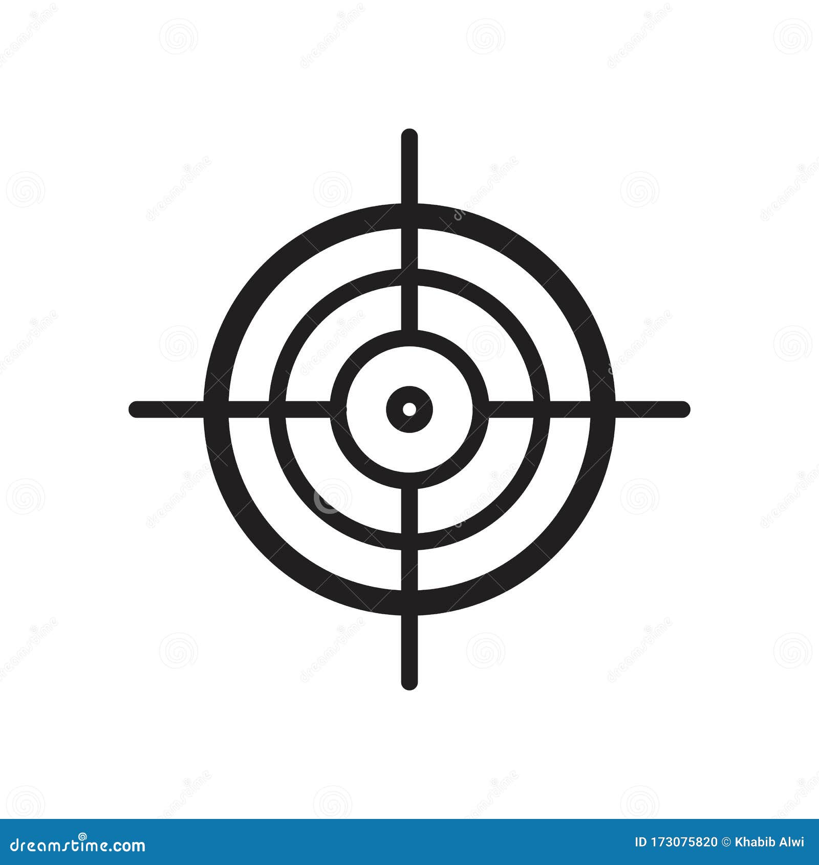 Target Goal Icon Symbol Flat Vector Illustration for Graphic and Web ...