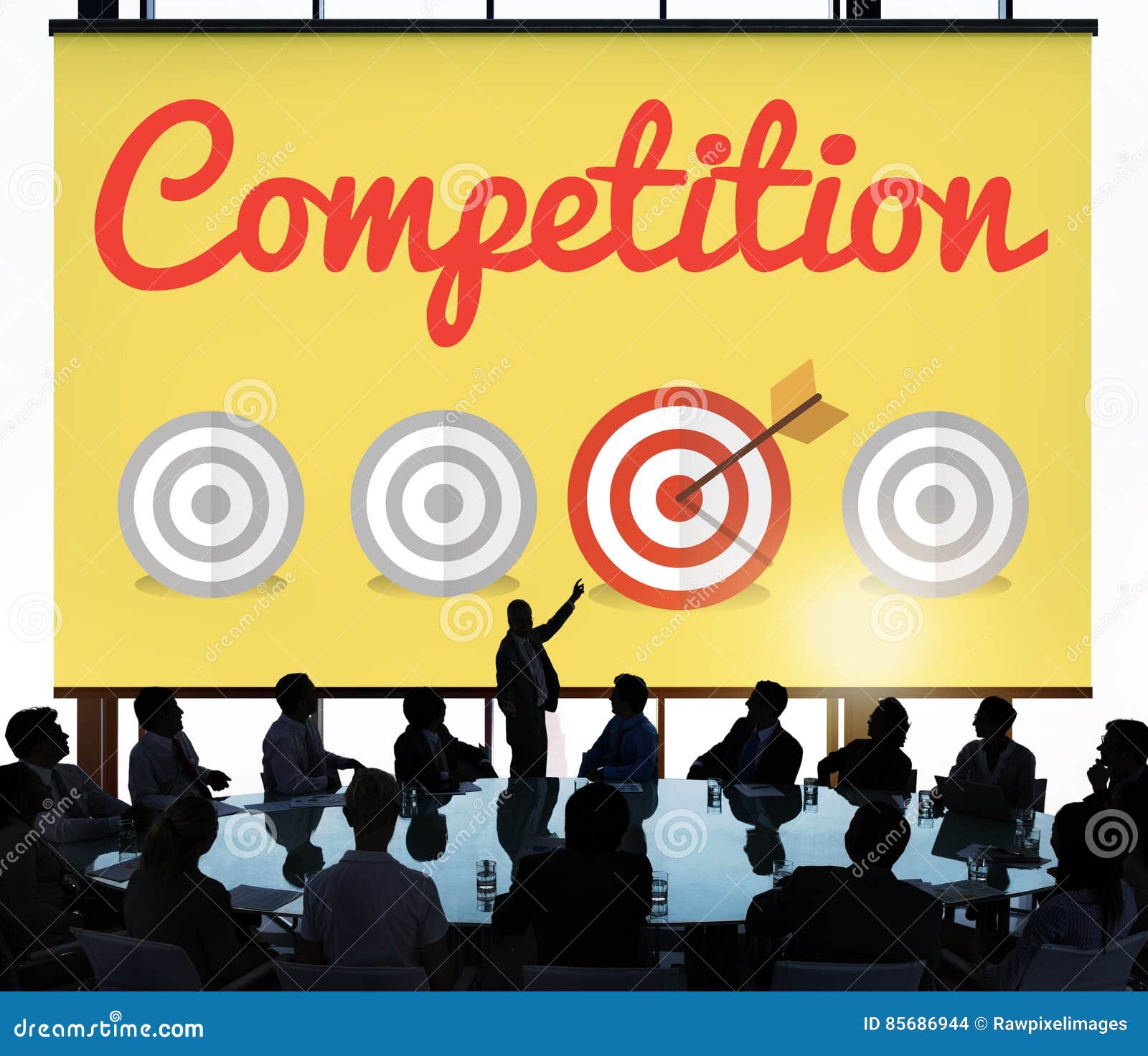 Target Goal Mission Strategy Icon Concept Stock Photo - Image of ...