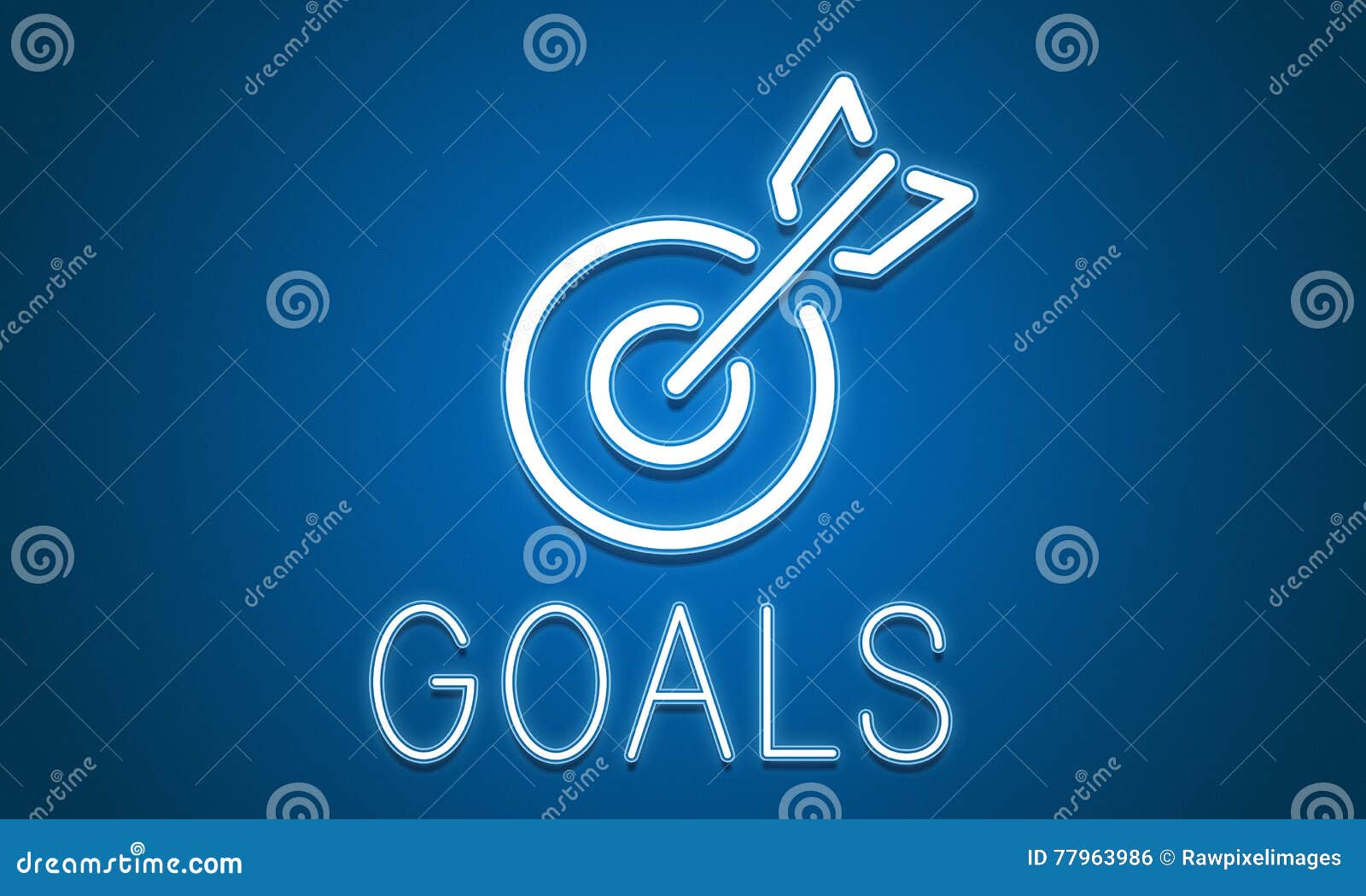 Target Goals Aim Aspiration Focus Vision Graphic Concept Stock ...