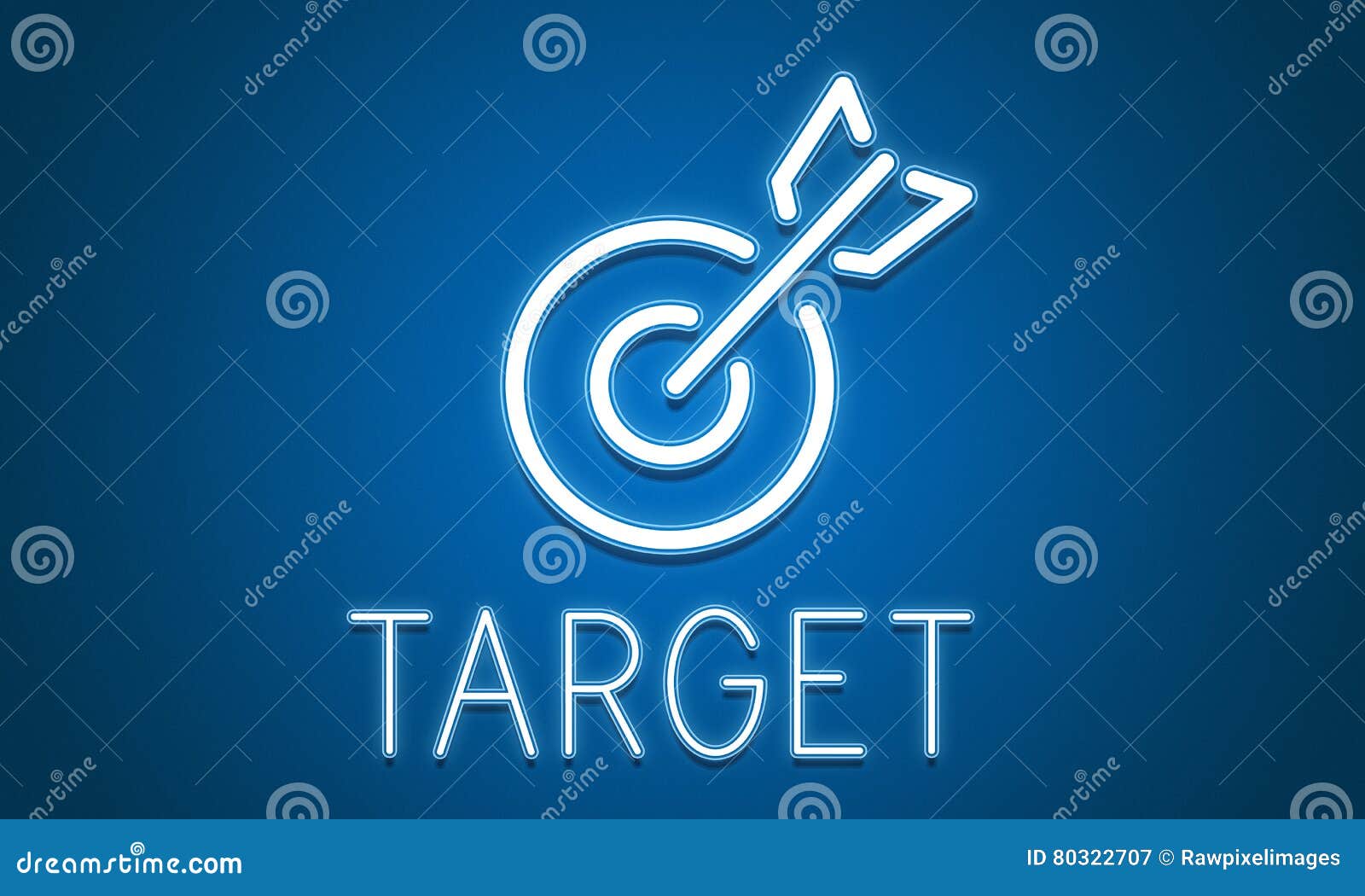Target Goals Aim Aspiration Focus Vision Graphic Concept Stock ...