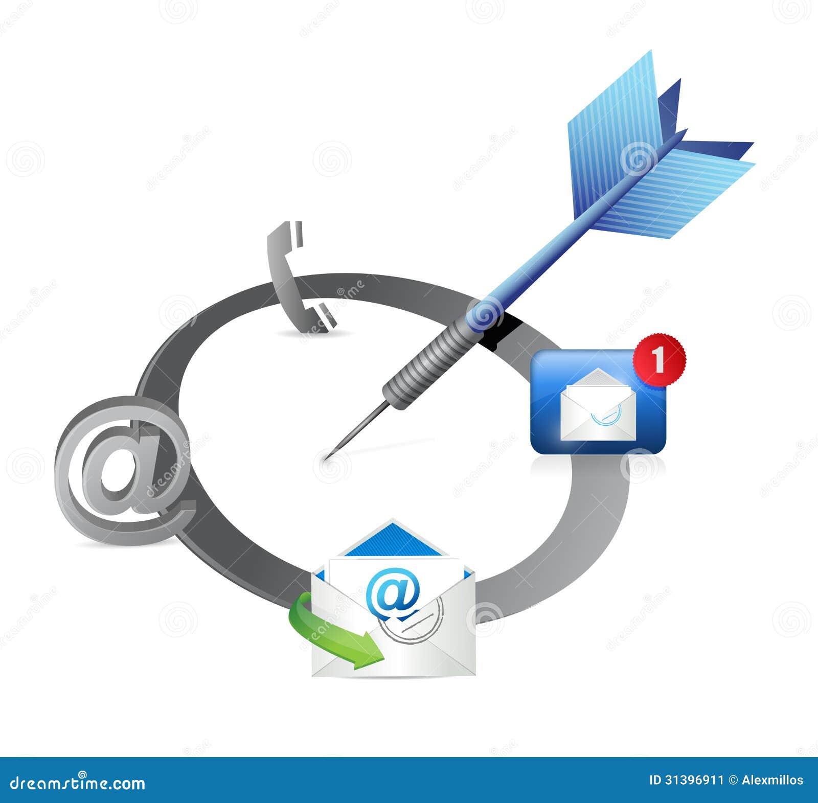 Target Good Communication Concept Illustration Stock Illustration ...