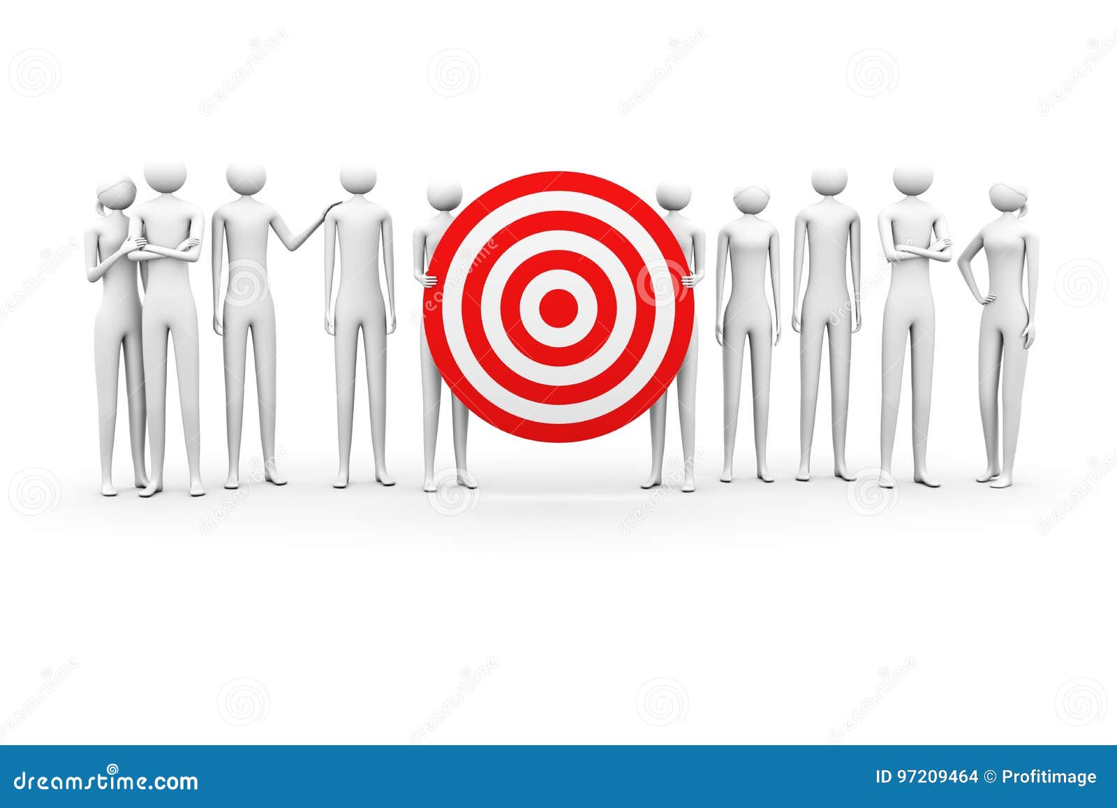 Target group stock illustration. Illustration of render - 97209464