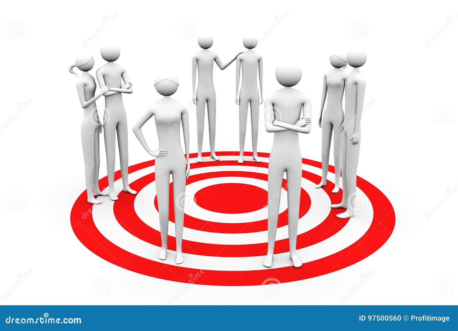 Target group conceptual stock illustration. Illustration of people ...