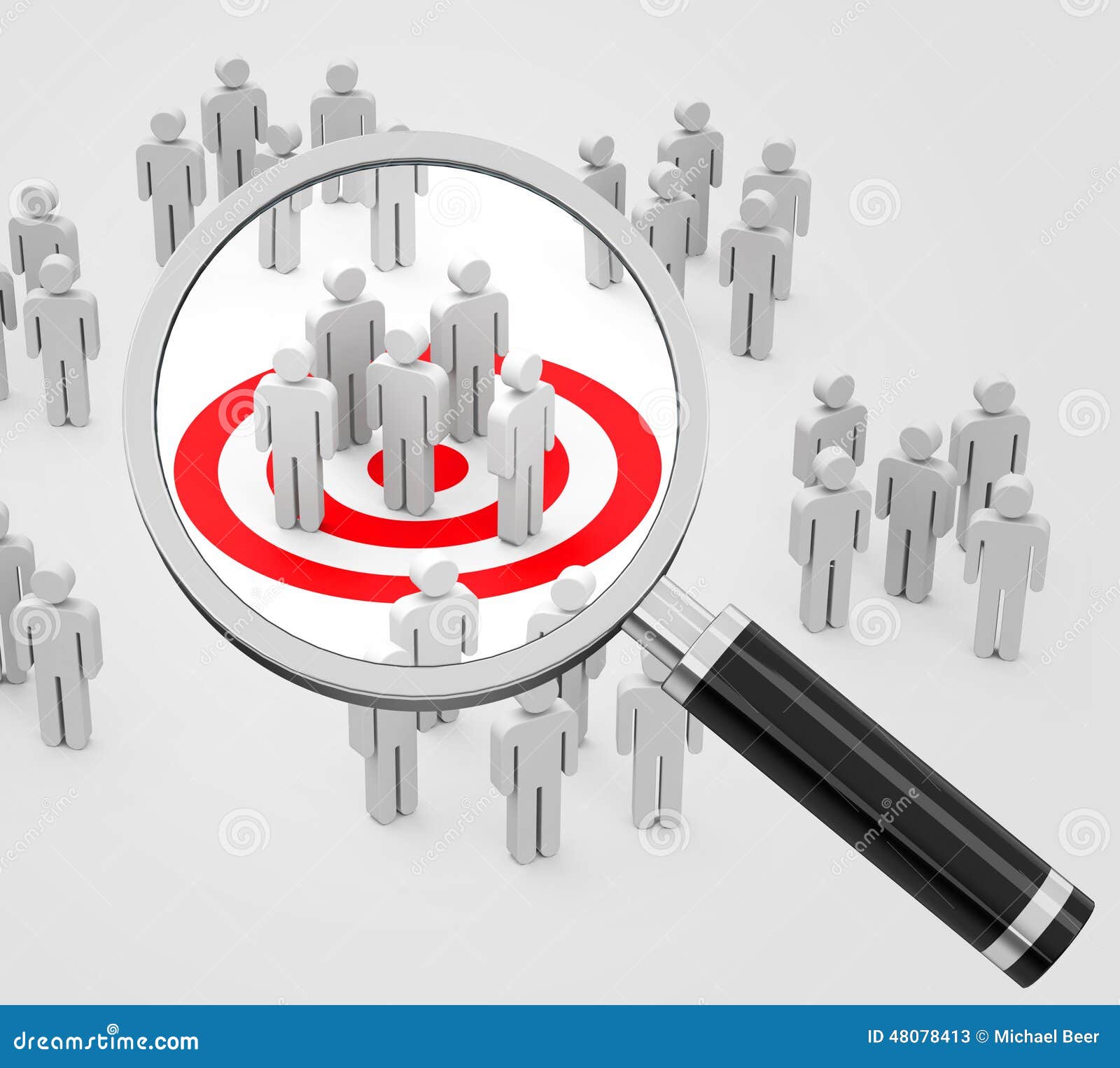 Target Group Audience Cartoon Vector | CartoonDealer.com #83391201