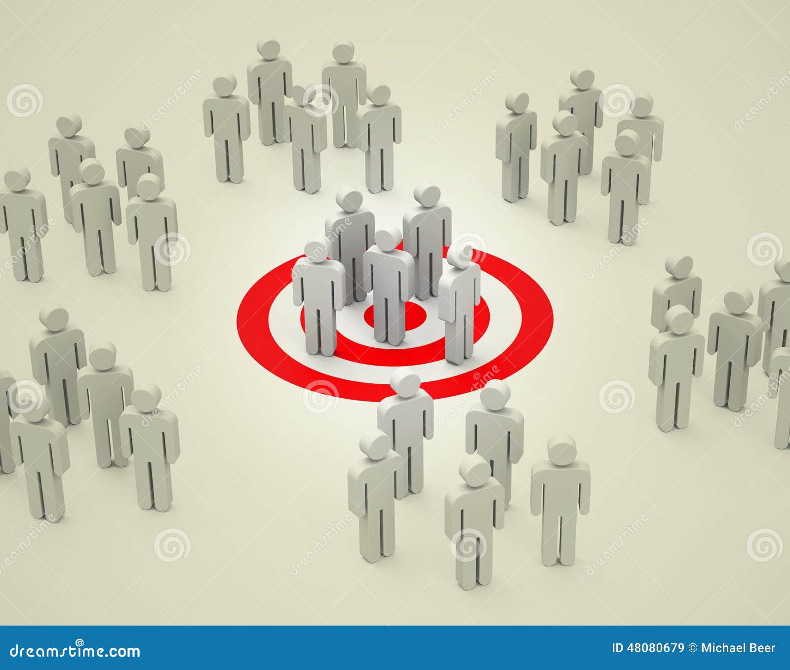 The target group stock illustration. Illustration of community - 48080679
