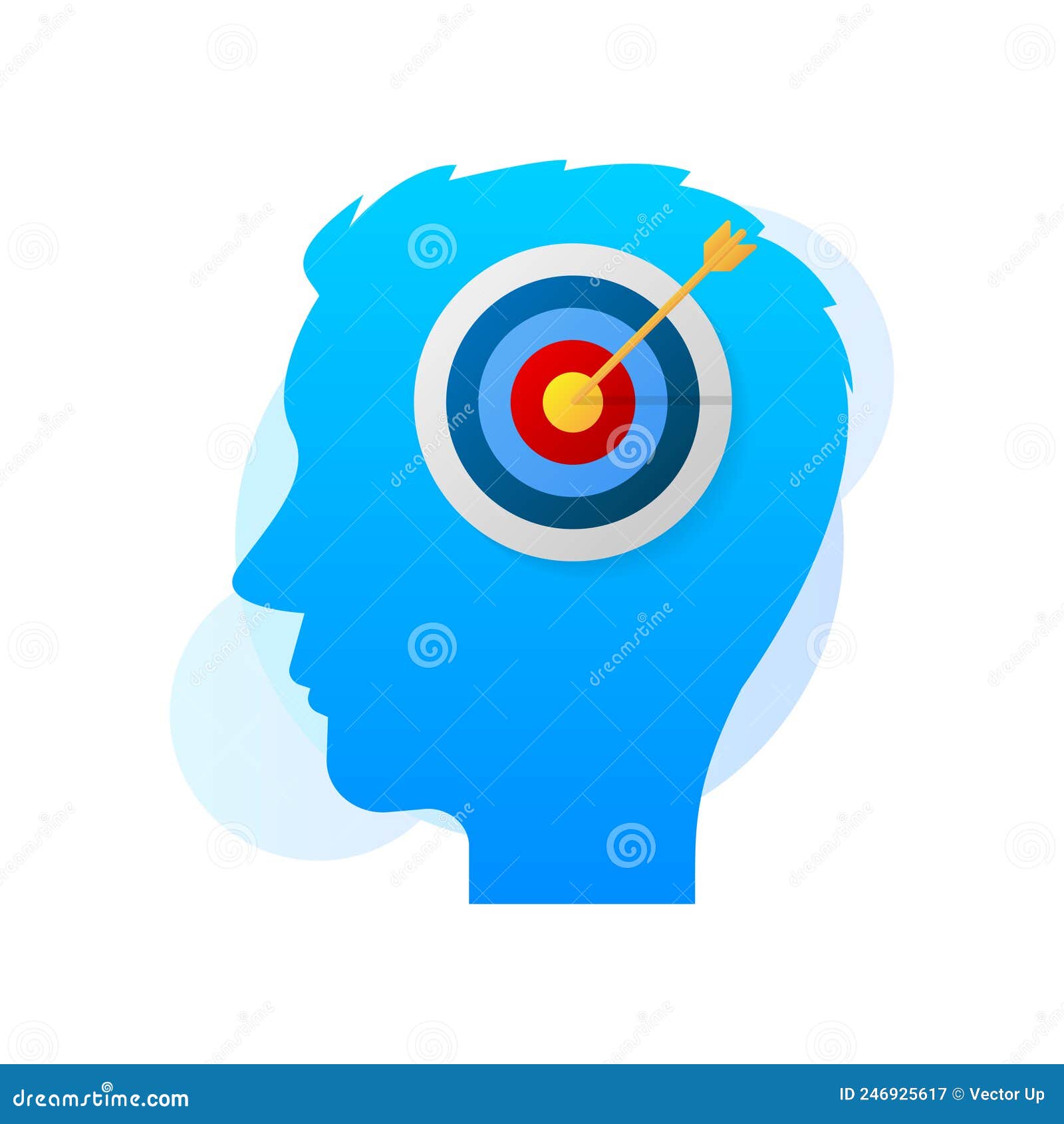 Target Head, Great Design for Any Purposes. Financial Concept Stock ...
