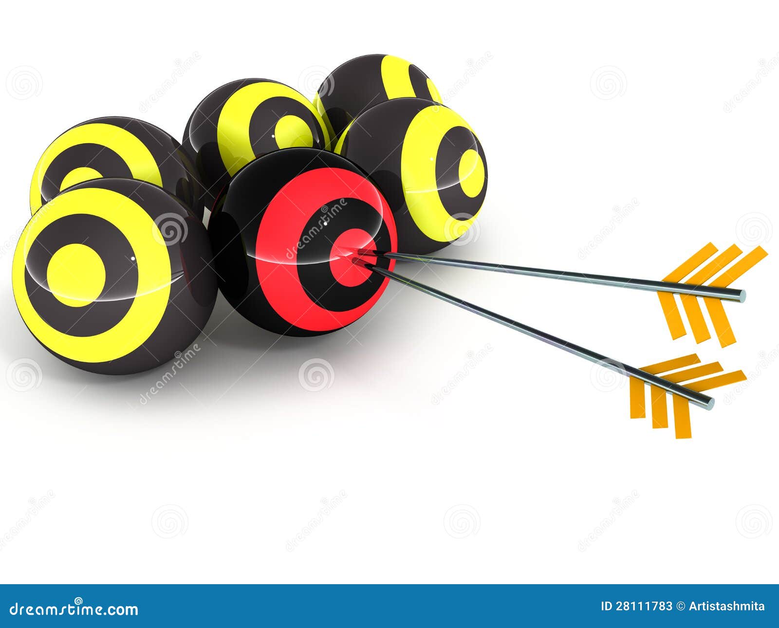 Target hit stock illustration. Illustration of abstract - 28111783