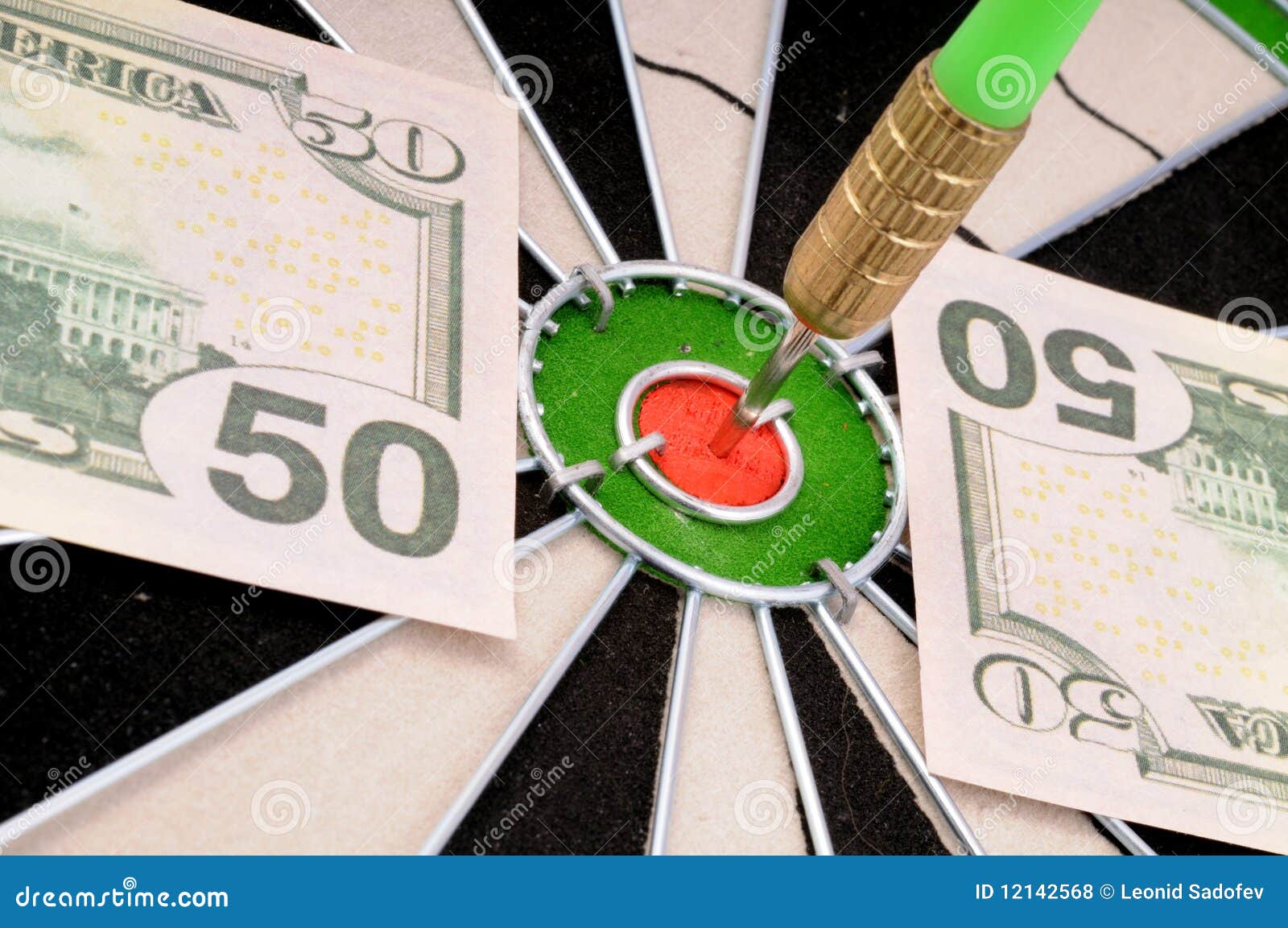 Target Hit. Business Concept Stock Photo - Image of dollar, target ...